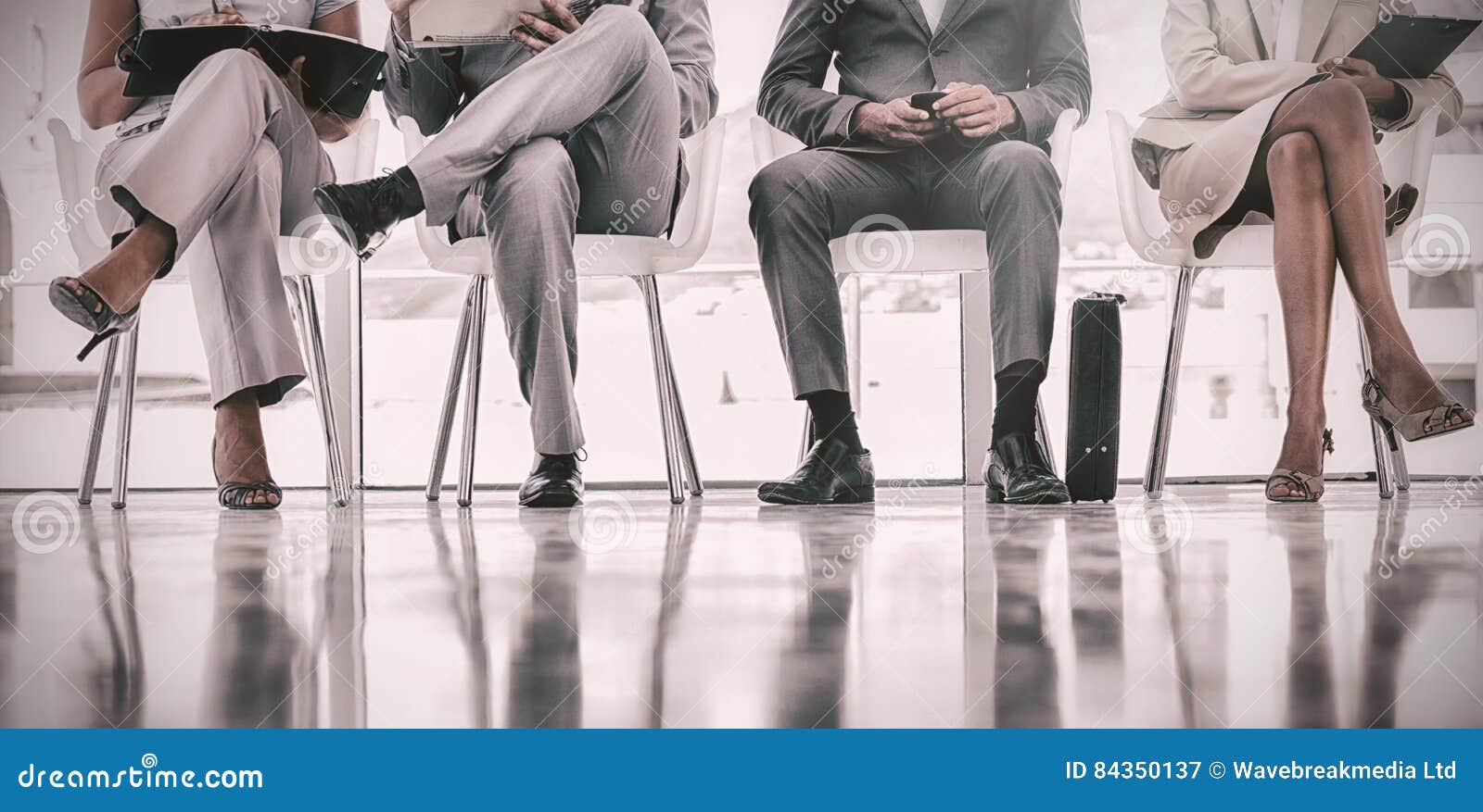 Group of Well Dressed Business People Waiting Stock Image - Image of ...