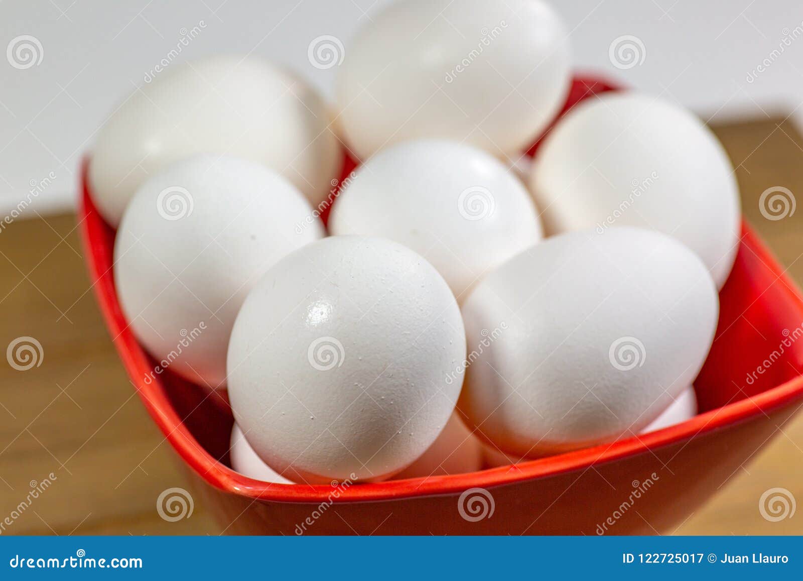 A Group of Eggs Inside a Deep Red Bowl Waiting for the Chef To Use Them ...