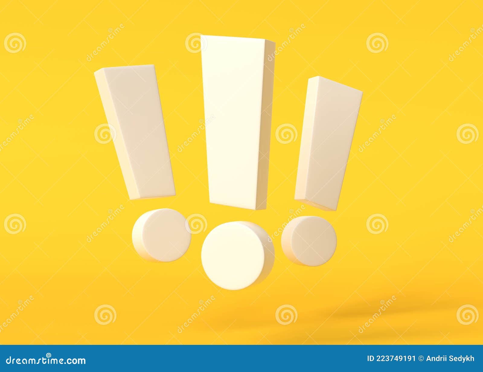 White Exclamation Mark With Green Border Vector Illustration ...