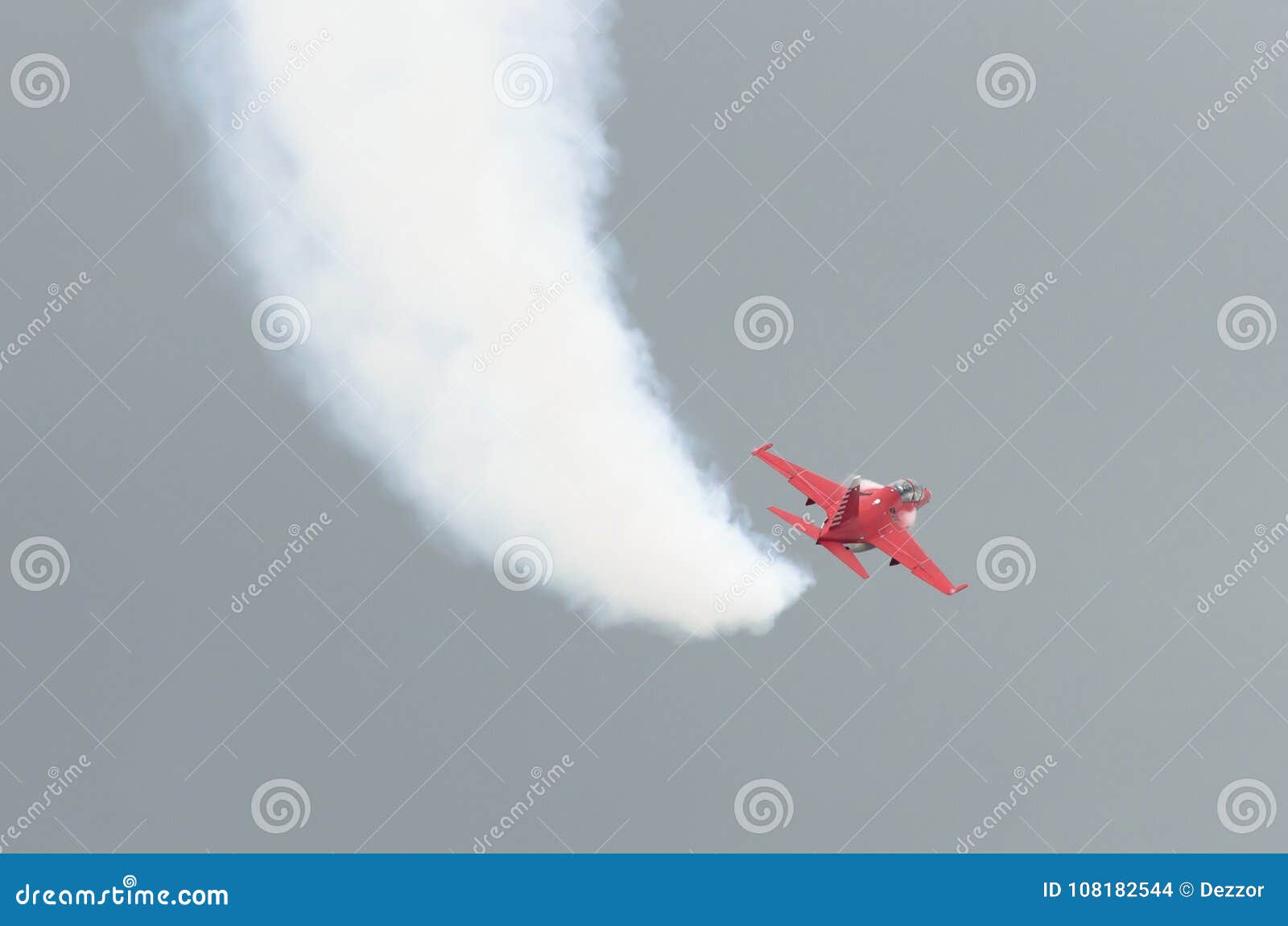Group of White Fighter Jet Airplane with a Trace of White Smoke Against ...
