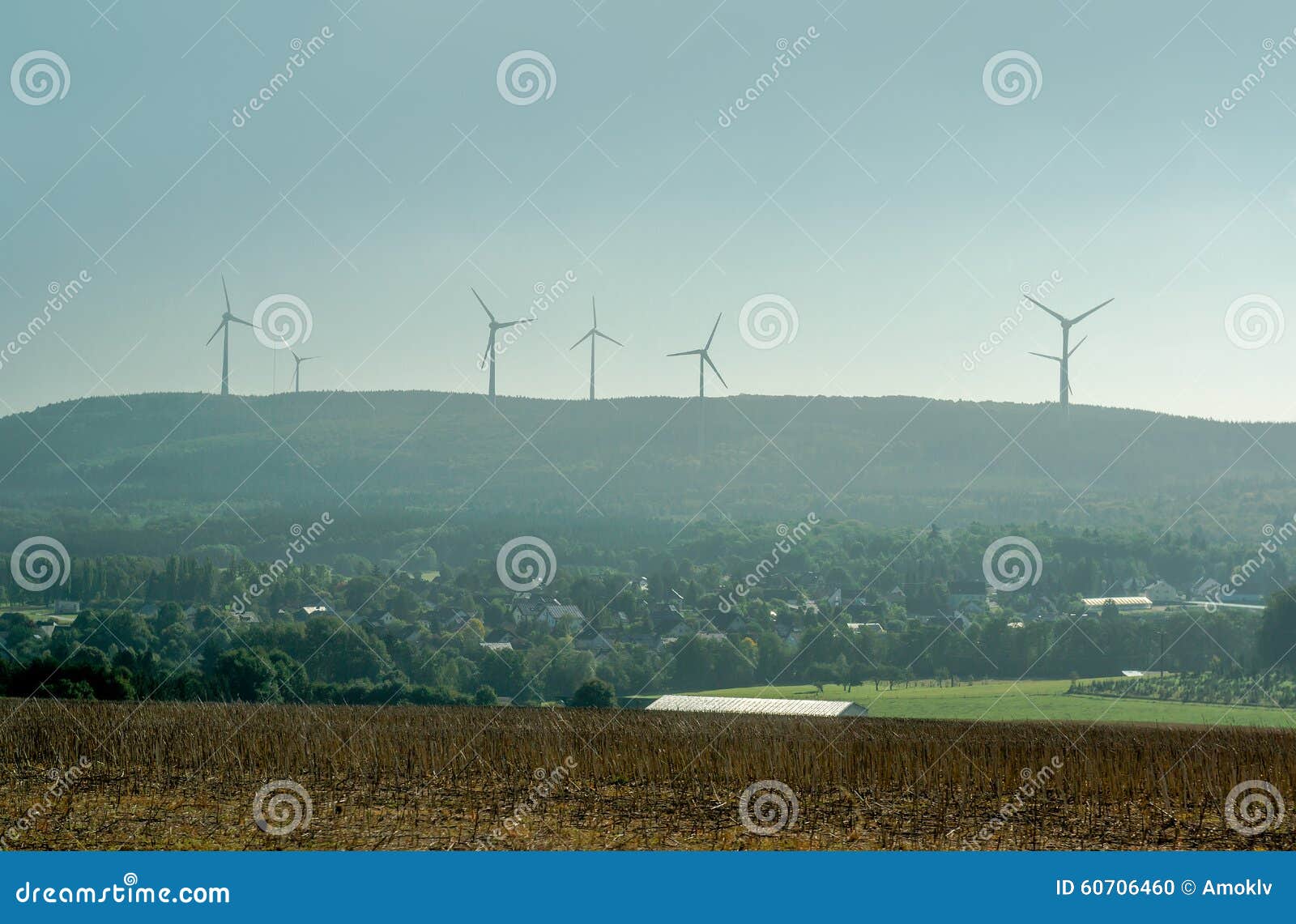 Group of wind turbines stock photo. Image of outdoor - 60706460