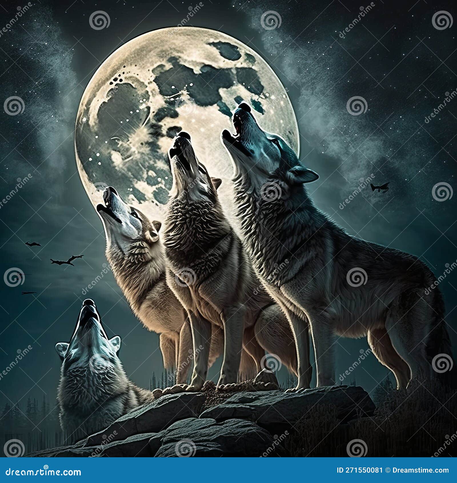 Three Wolf Moon Wallpaper