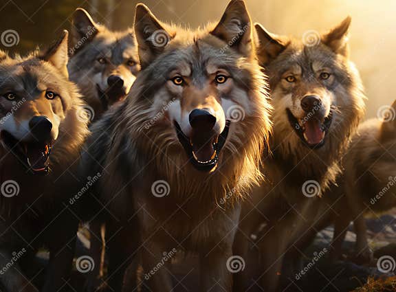 A group of wolves stock image. Image of forest, arctic - 289731115