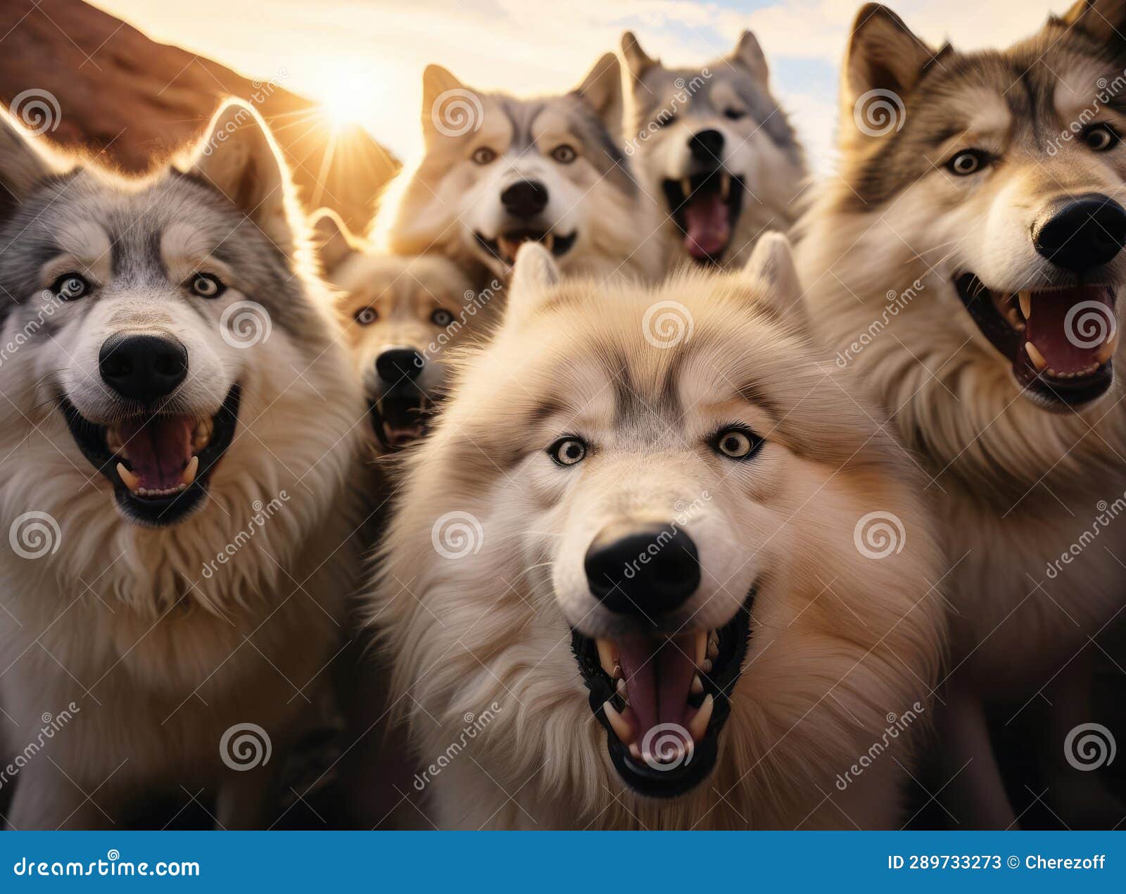 A group of wolves stock image. Image of europe, gray - 289733273