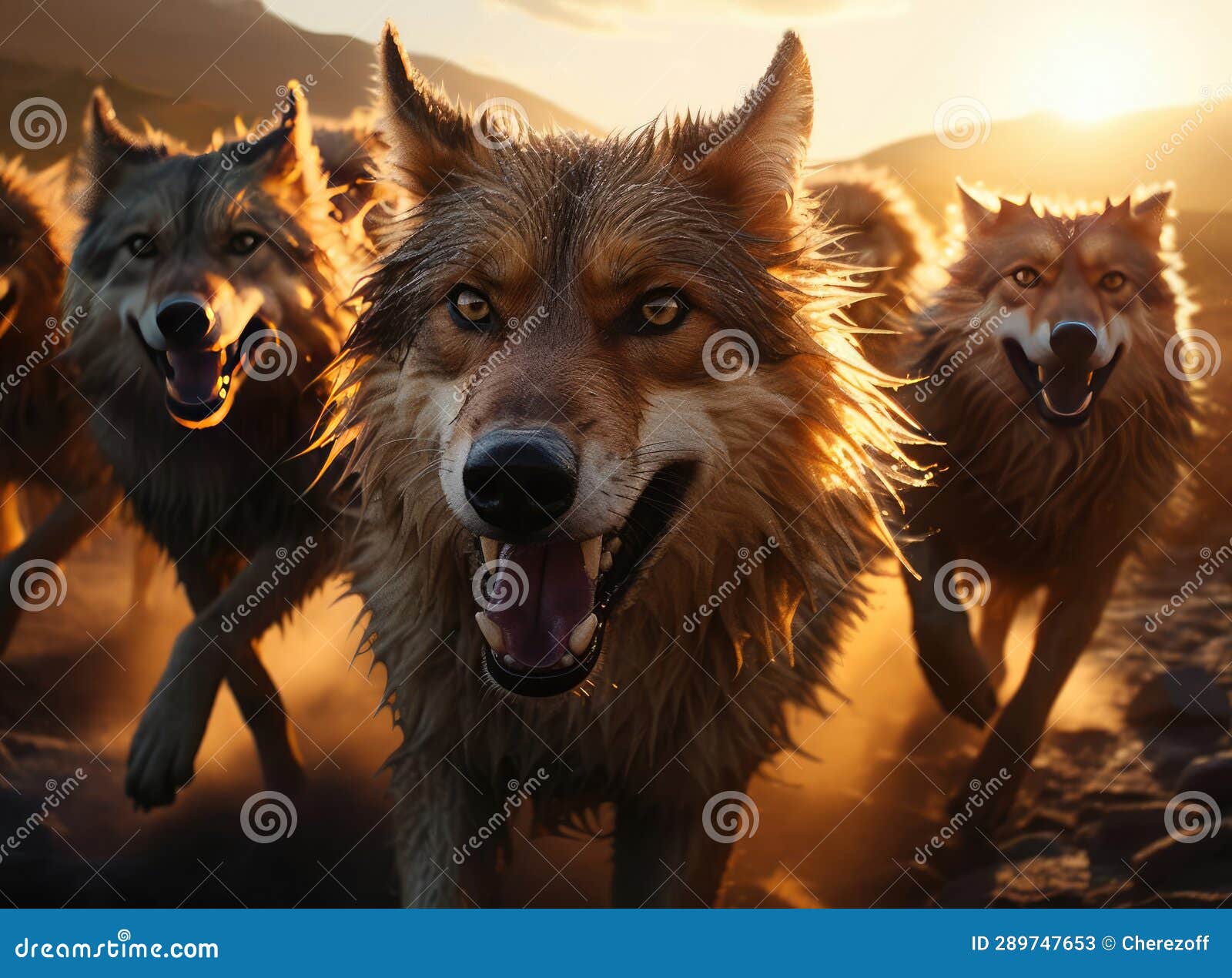 A group of wolves stock image. Image of europe, beautiful - 289747653