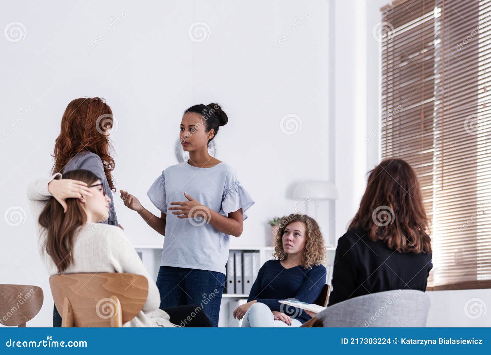 Group for Woman with Issues and Problems To Solve Stock Photo - Image ...