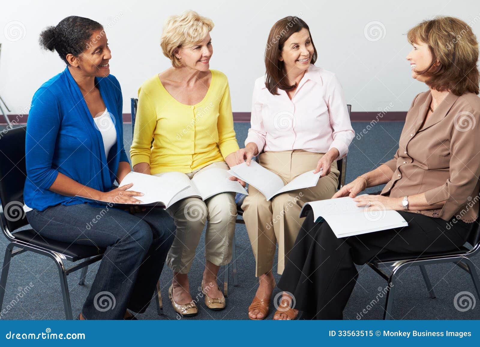 Group of Women at Book Club Stock Image - Image of group, enjoyment ...