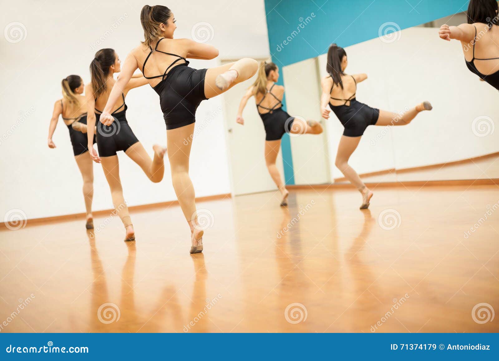 Group of Women in a Dance Class Stock Image - Image of performance ...
