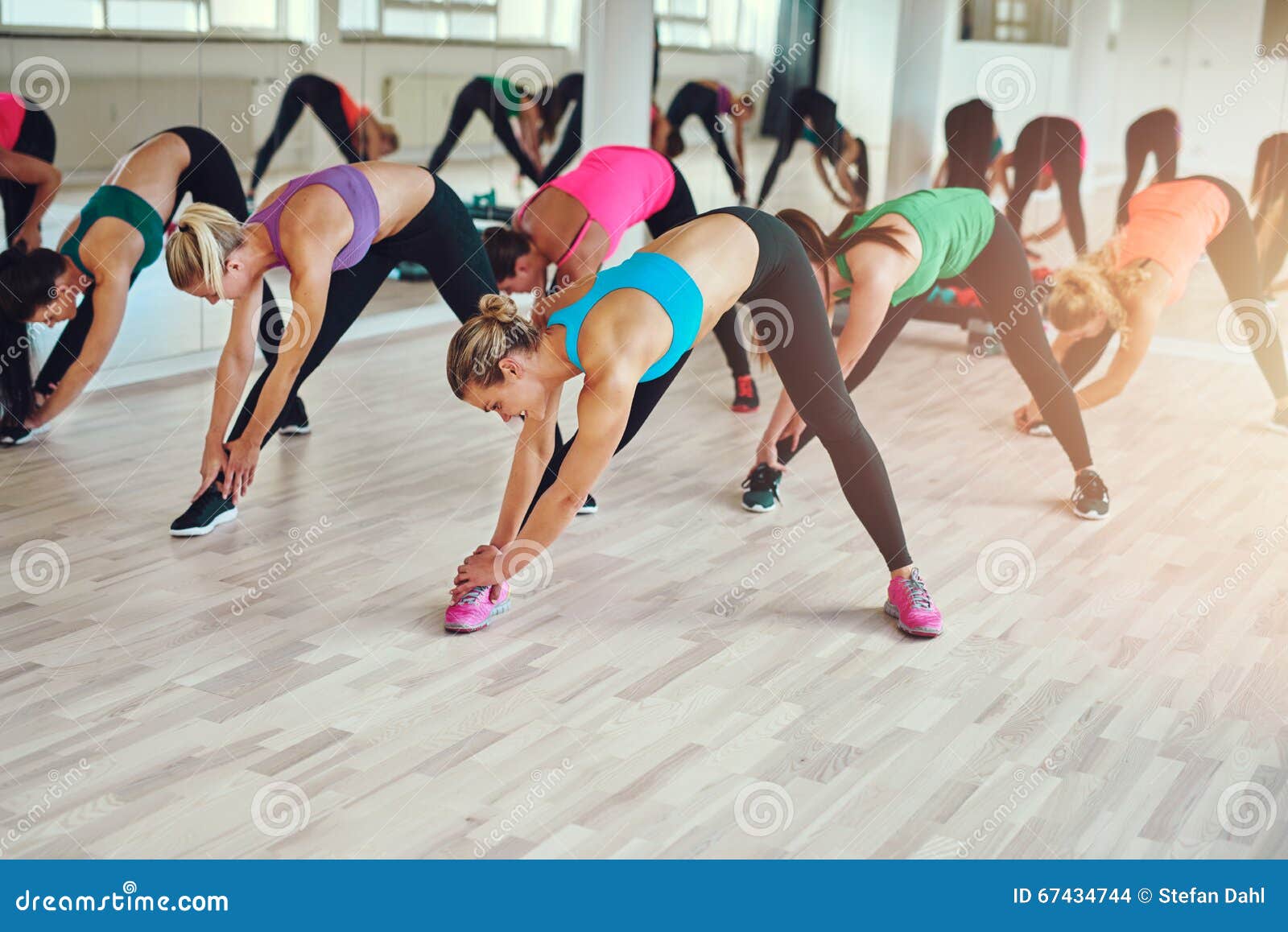 Group of Women Doing Exercise Together Stock Photo - Image of exercise ...
