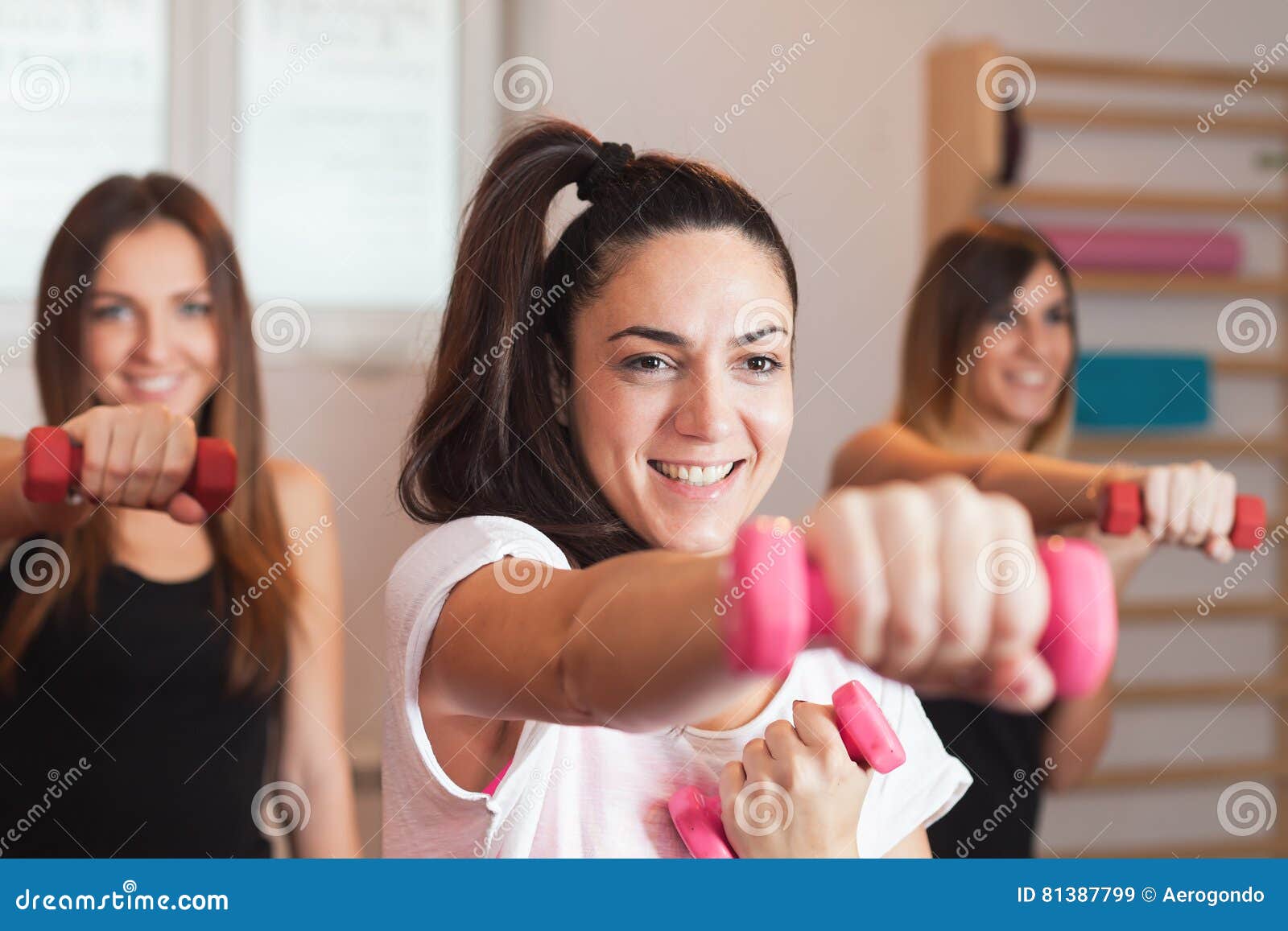 Group Women Exercise with Instructor Stock Image - Image of instructor ...
