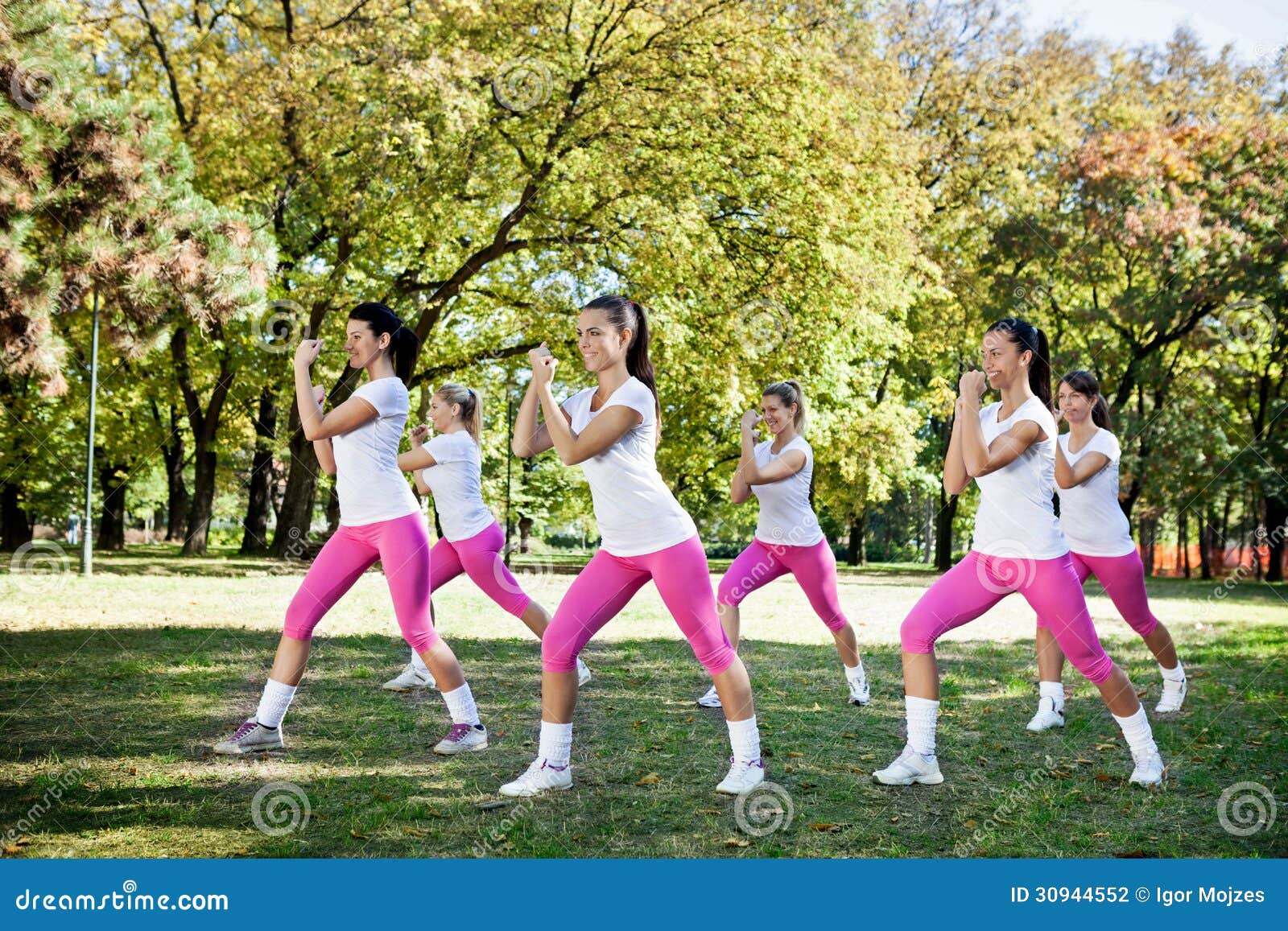 Group of women exercising stock photo. Image of group - 30944552
