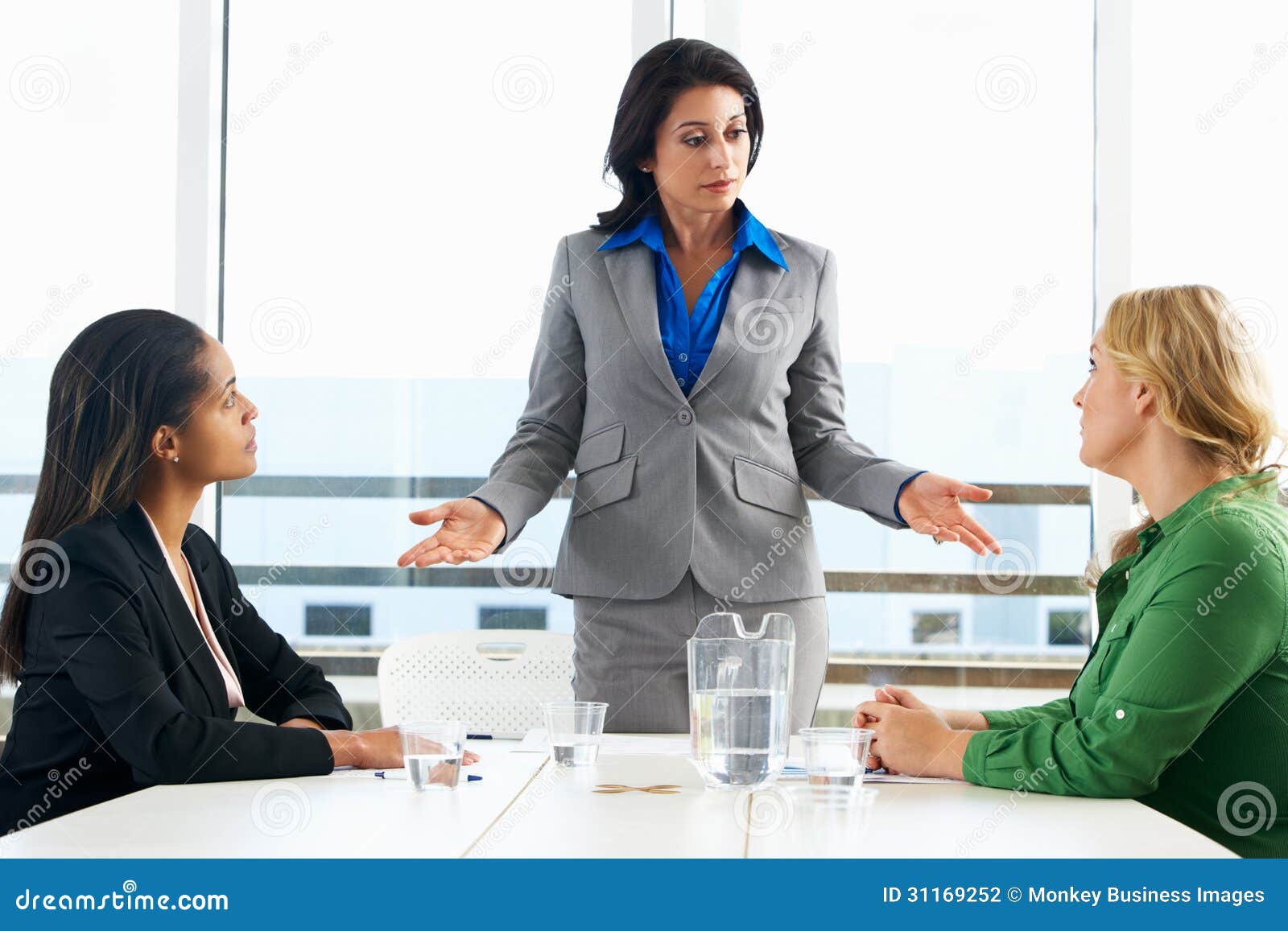 Group of Women Meeting in Office Stock Photo - Image of team, forties ...