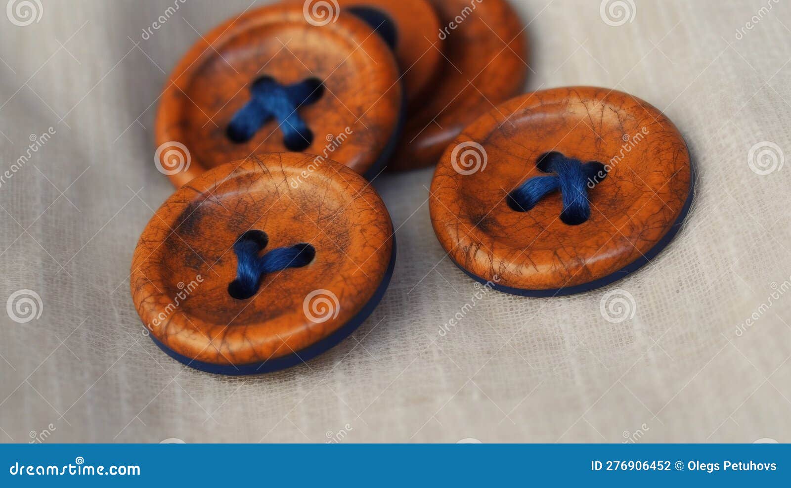 A Group of Wooden Buttons Sitting on Top of a Table Stock Illustration ...