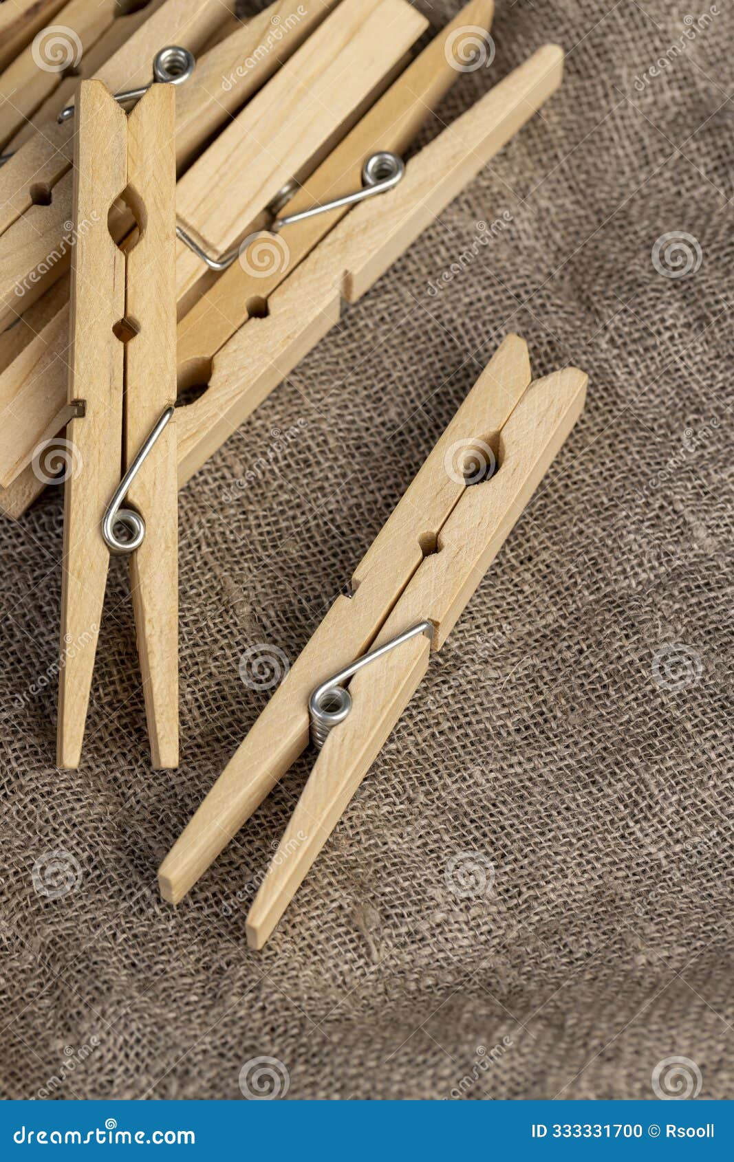 A Group of Wooden Clothespins for Drying Clothes Stock Photo - Image of ...