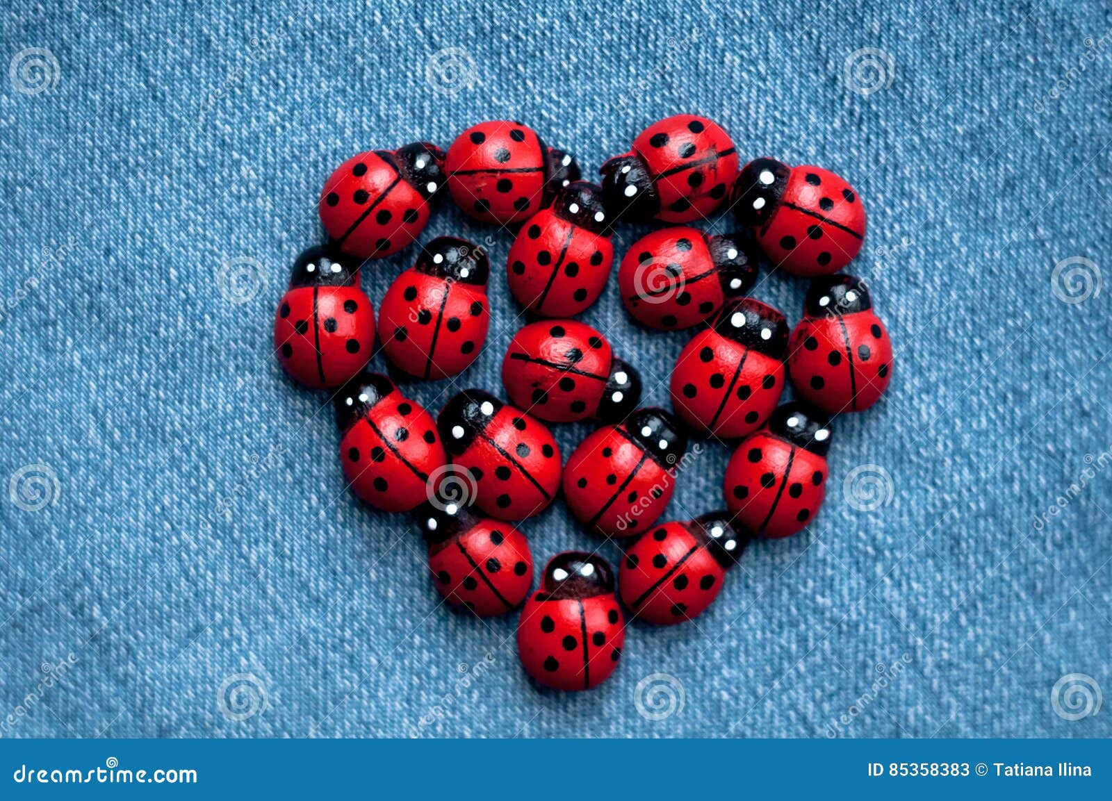 A group of wooden ladybugs stock image. Image of black - 85358383