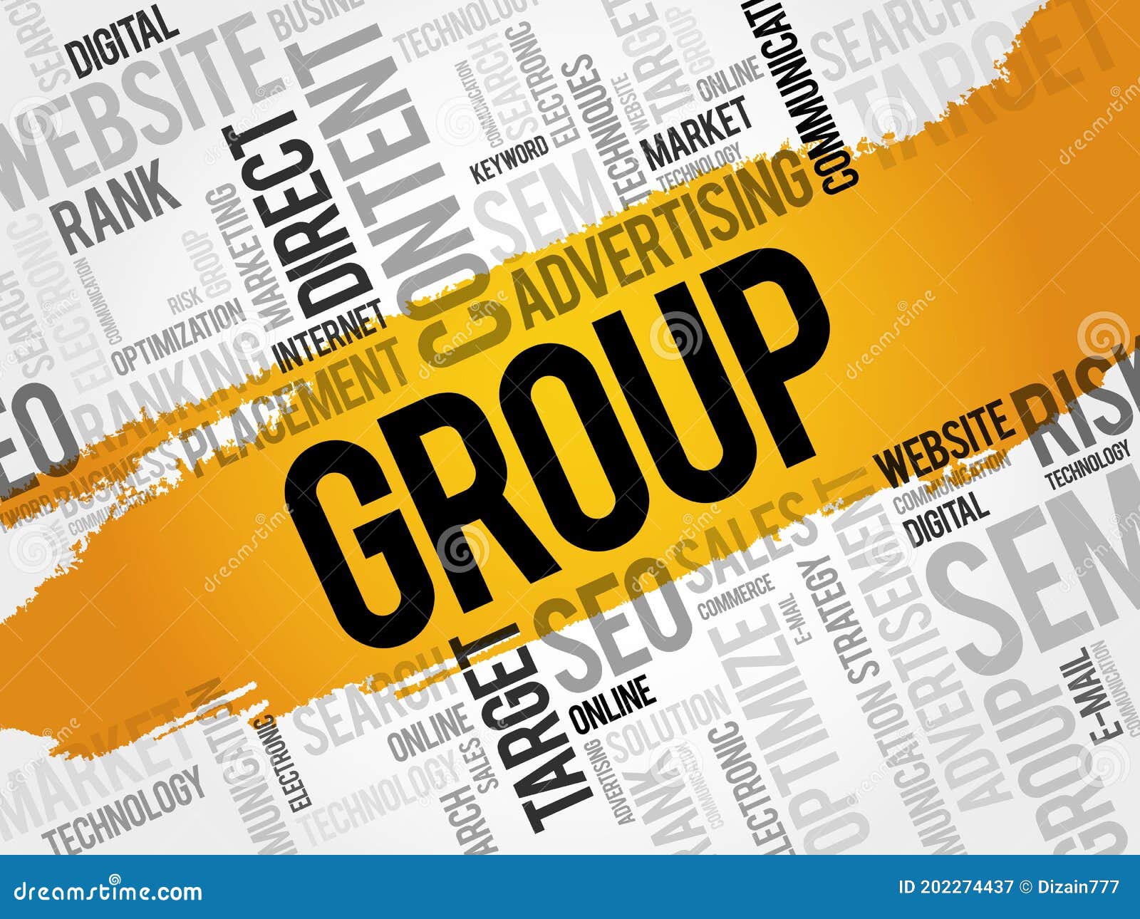 GROUP word cloud stock illustration. Illustration of authority - 202274437