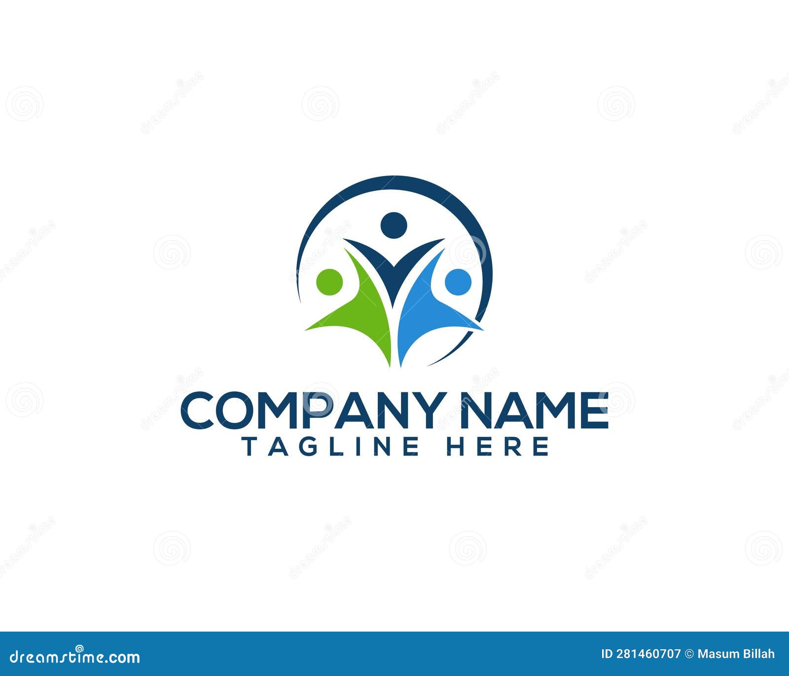 Group Work and Community Vector Logo Stock Vector - Illustration of ...