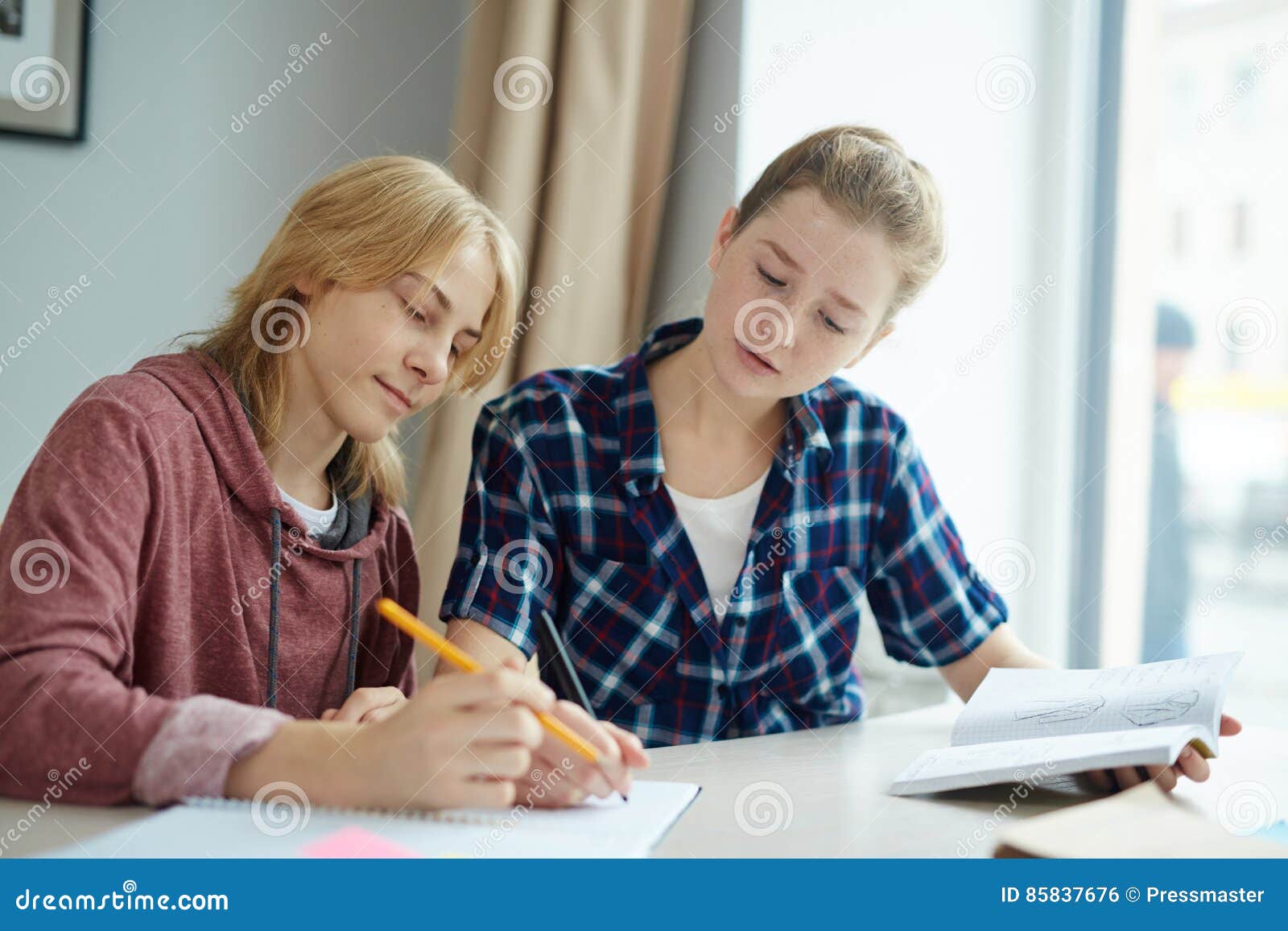 Group work stock photo. Image of friends, task, lesson - 85837676