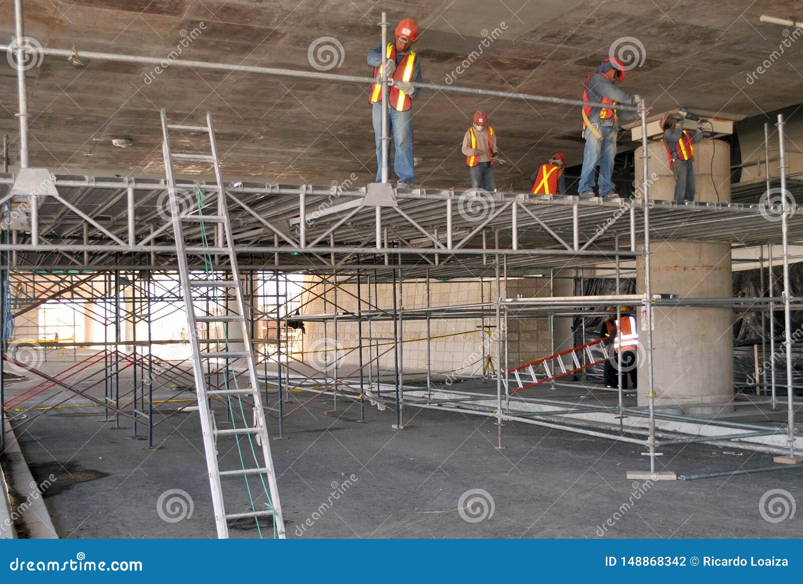 Set Up Scaffolding. Assemble Temporary Equipment Or Structures ...