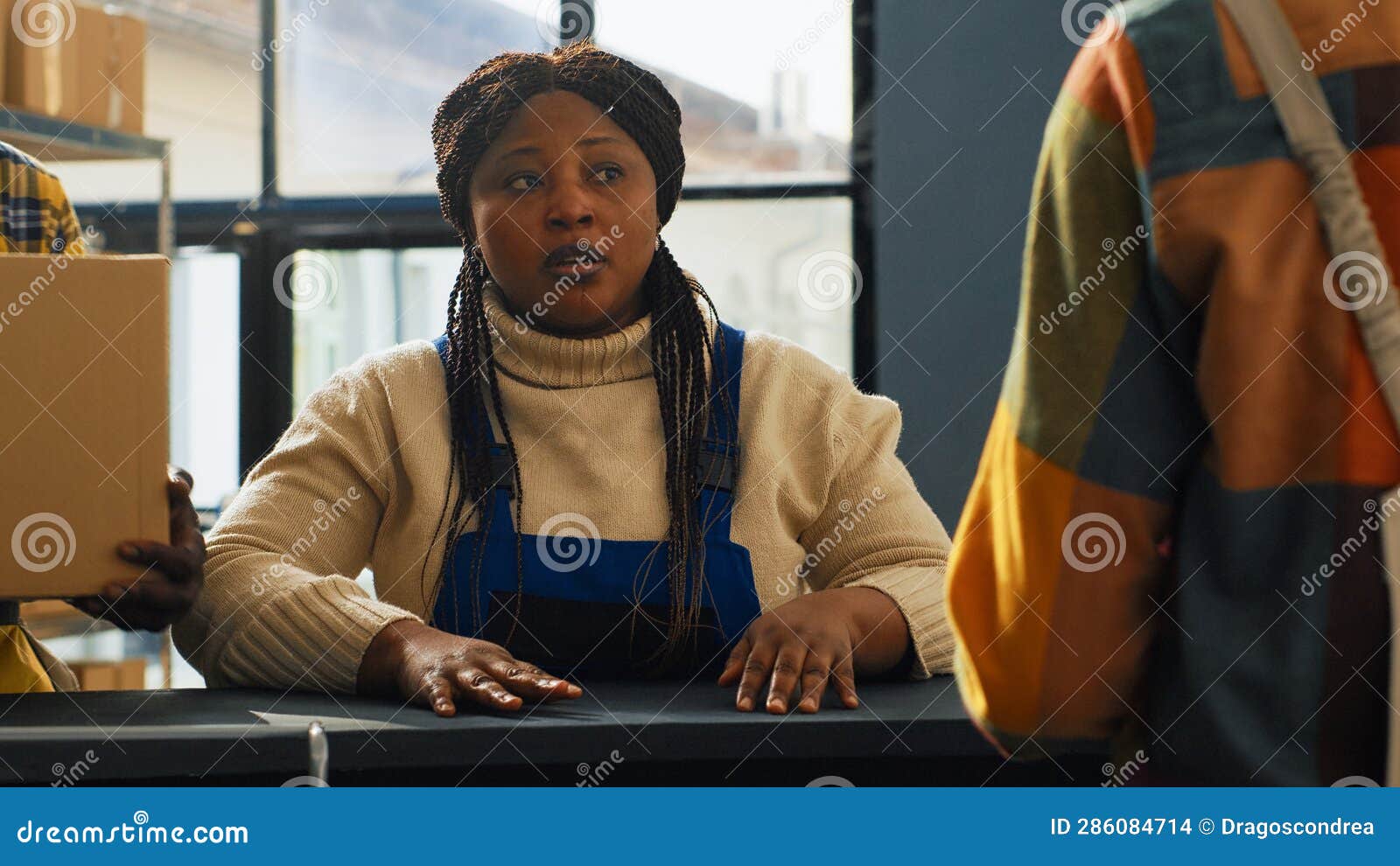 Group of Workers Doing Quality Control in Warehouse Stock Photo - Image ...