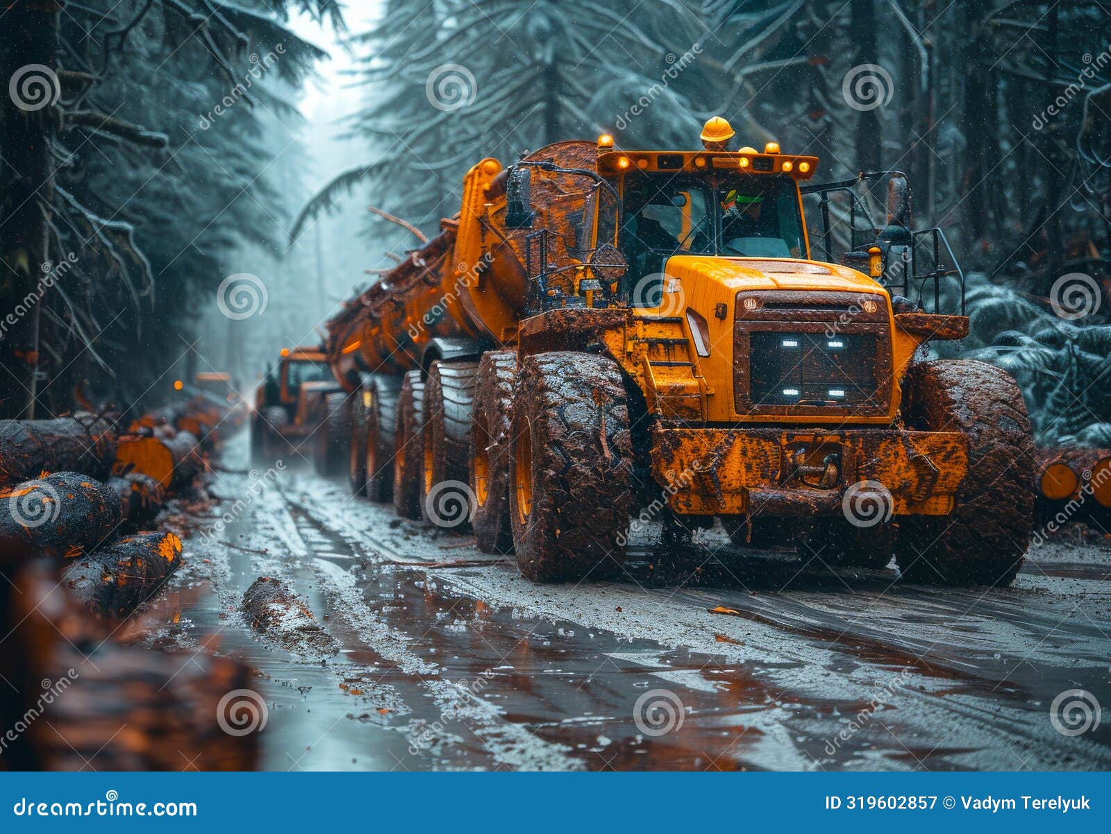 A Group of Workers in Orange and Yellow Work Stock Image - Image of ...