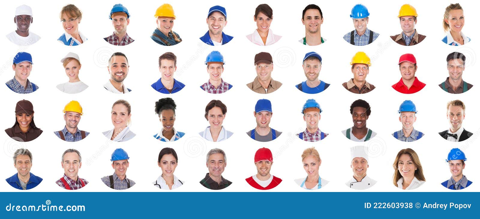 Group of Workers on White Background Stock Photo - Image of gardener ...