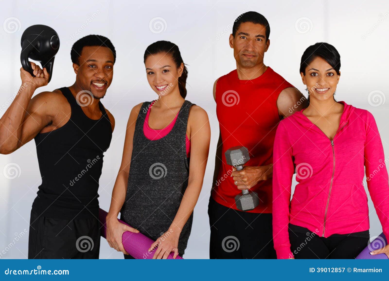 Group Working Out stock image. Image of colorful, portrait - 39012857