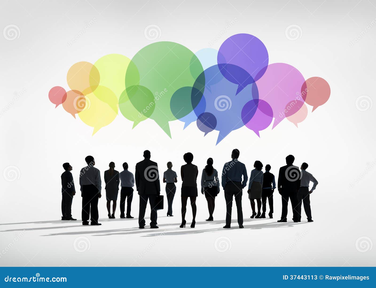Group of World Business People with Colorful Speech Bubble Stock Image ...