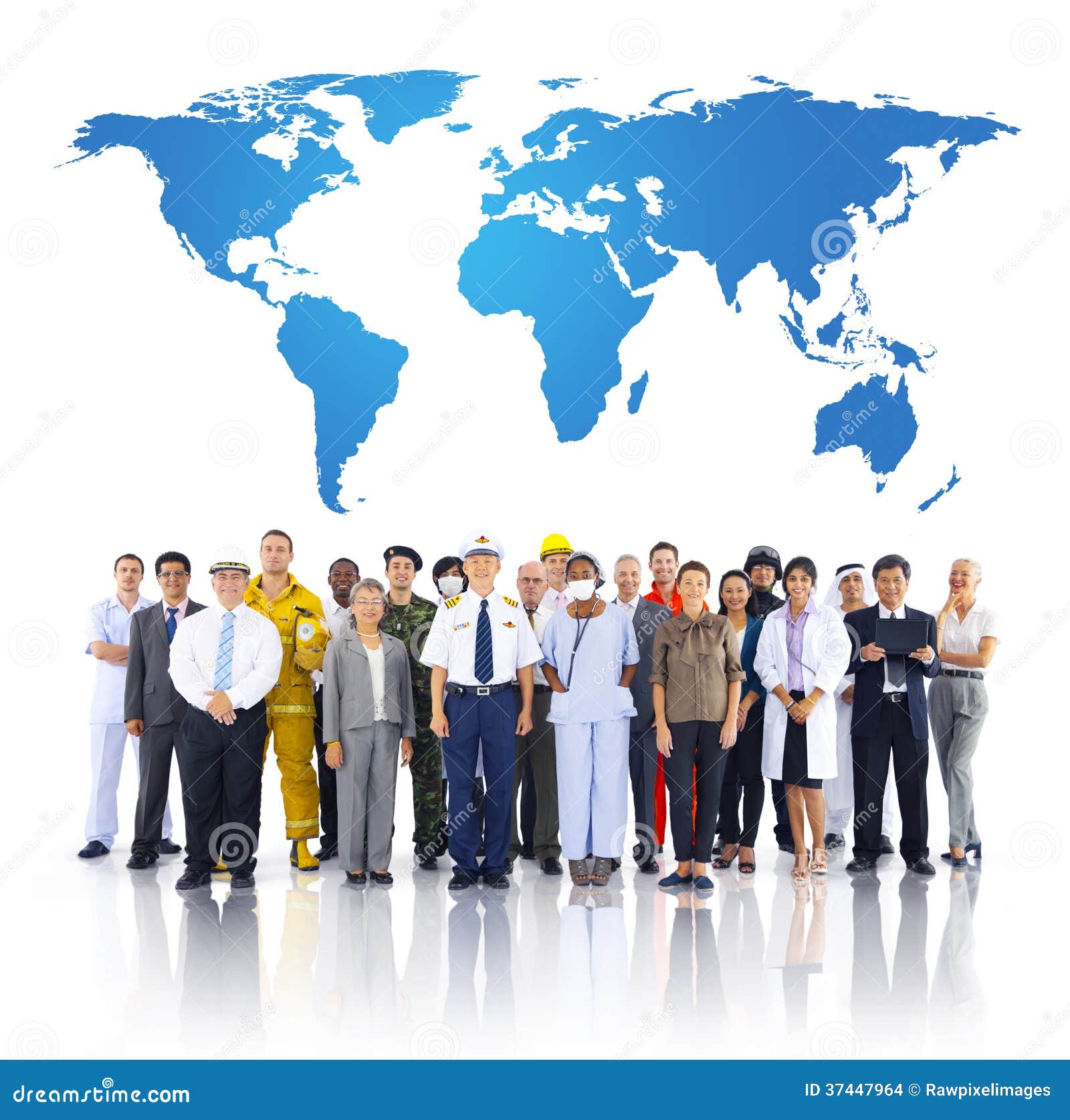 Group of World People in Variety Occupation Stock Photo - Image of ...