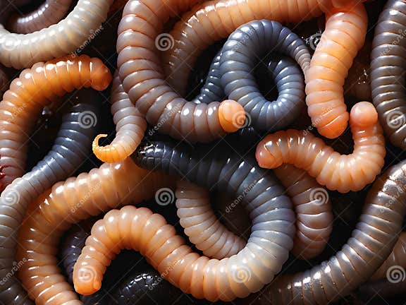 A group of worms stock illustration. Illustration of brown - 310280587