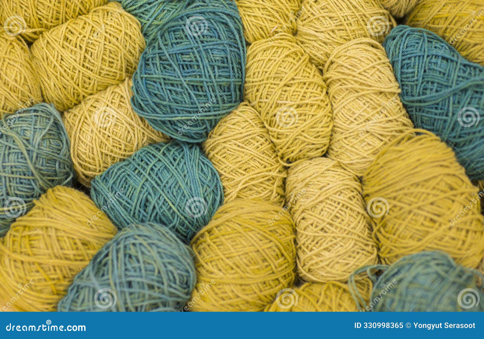 A Group of Yarns Used for Handicrafts and Weaving Stock Image - Image ...