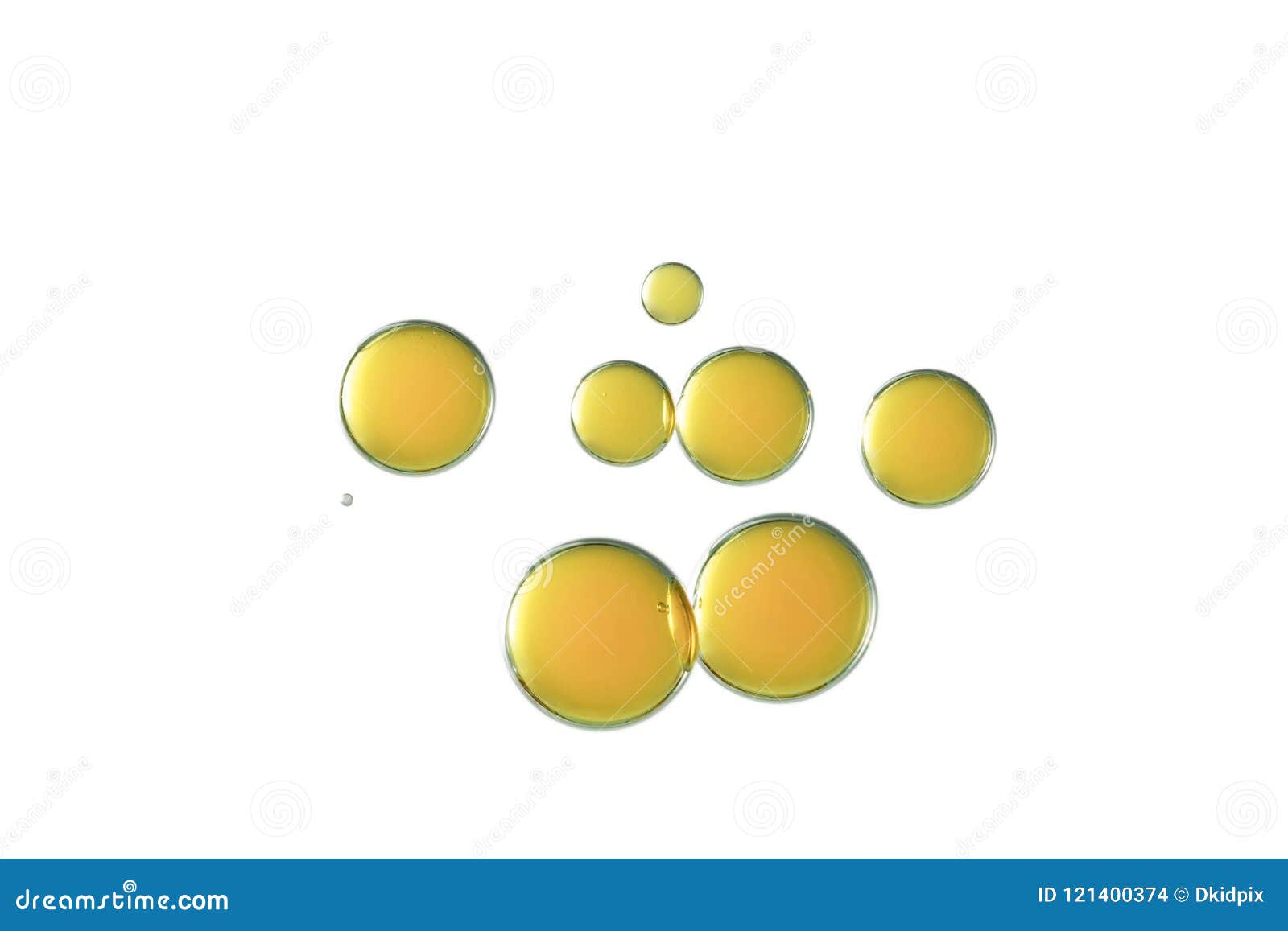 Yellow bubbles stock photo. Image of circle, isolated - 121400374