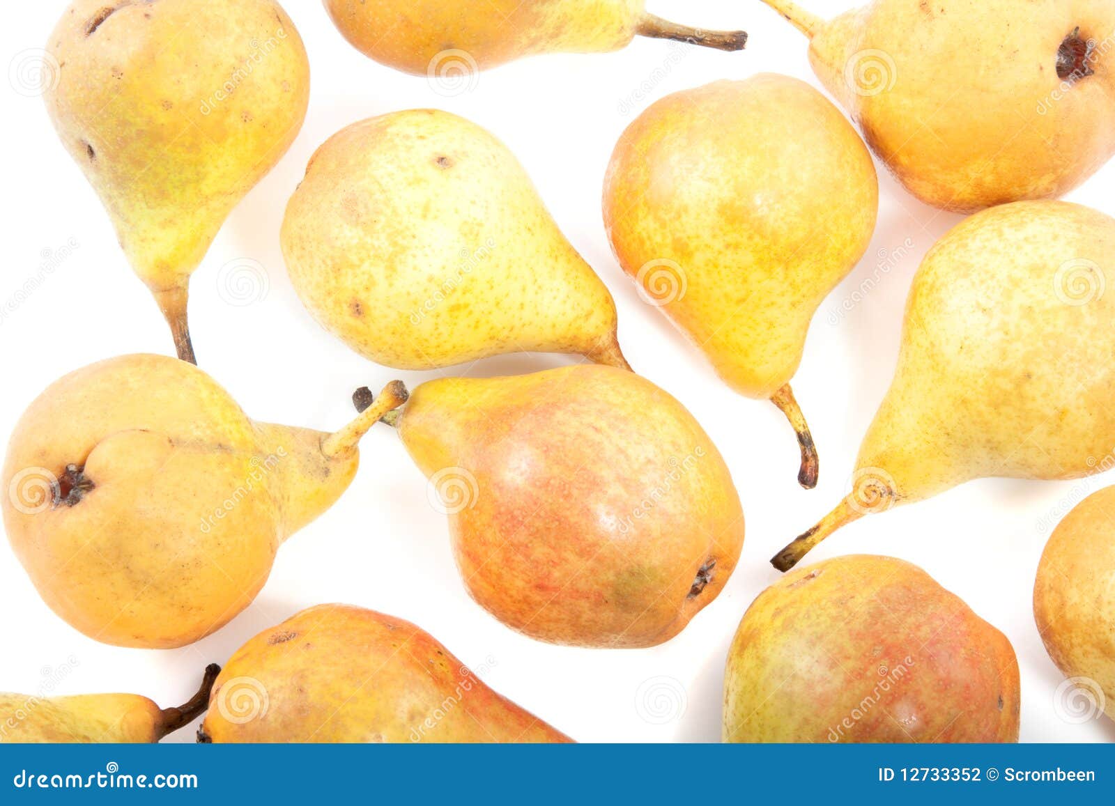 A Group of Yellow Juicy Pears Stock Photo - Image of food, ripe: 12733352