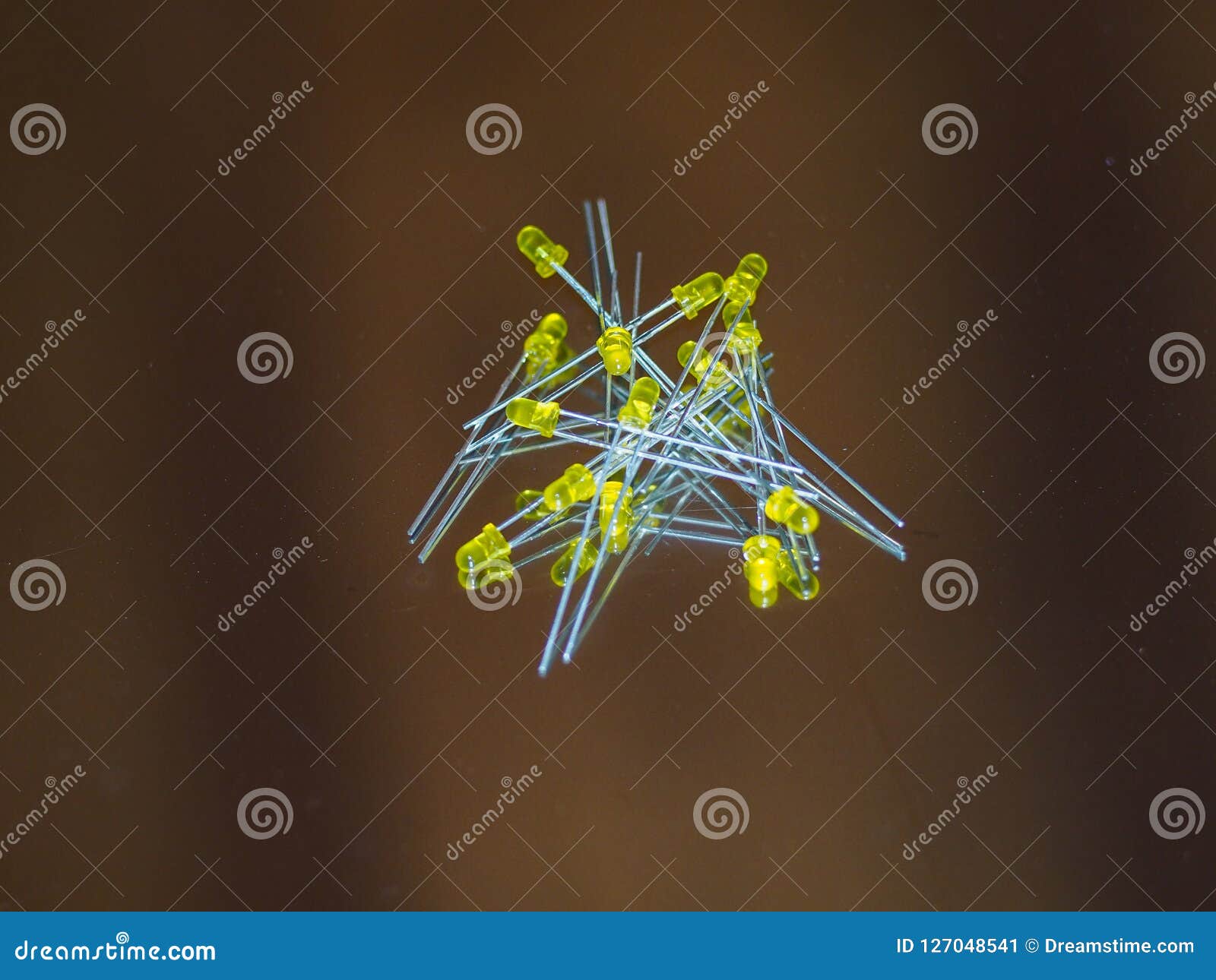 Yellow LEDs stock image. Image of assembly, industry - 127048541