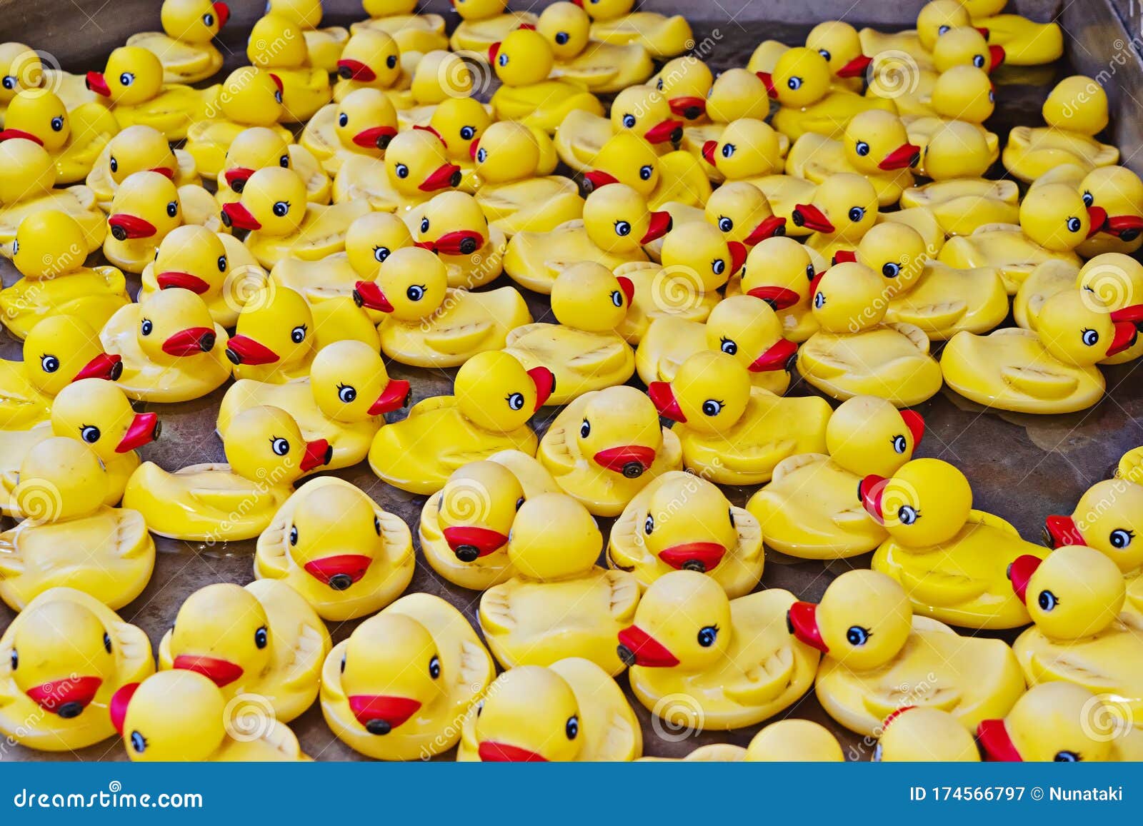 Group of Yellow Rubber Ducks Closeup View. Rubber Duck Race Festival ... Group of Yellow Rubber Ducks Closeup View. Rubber Duck Race Festival ...
