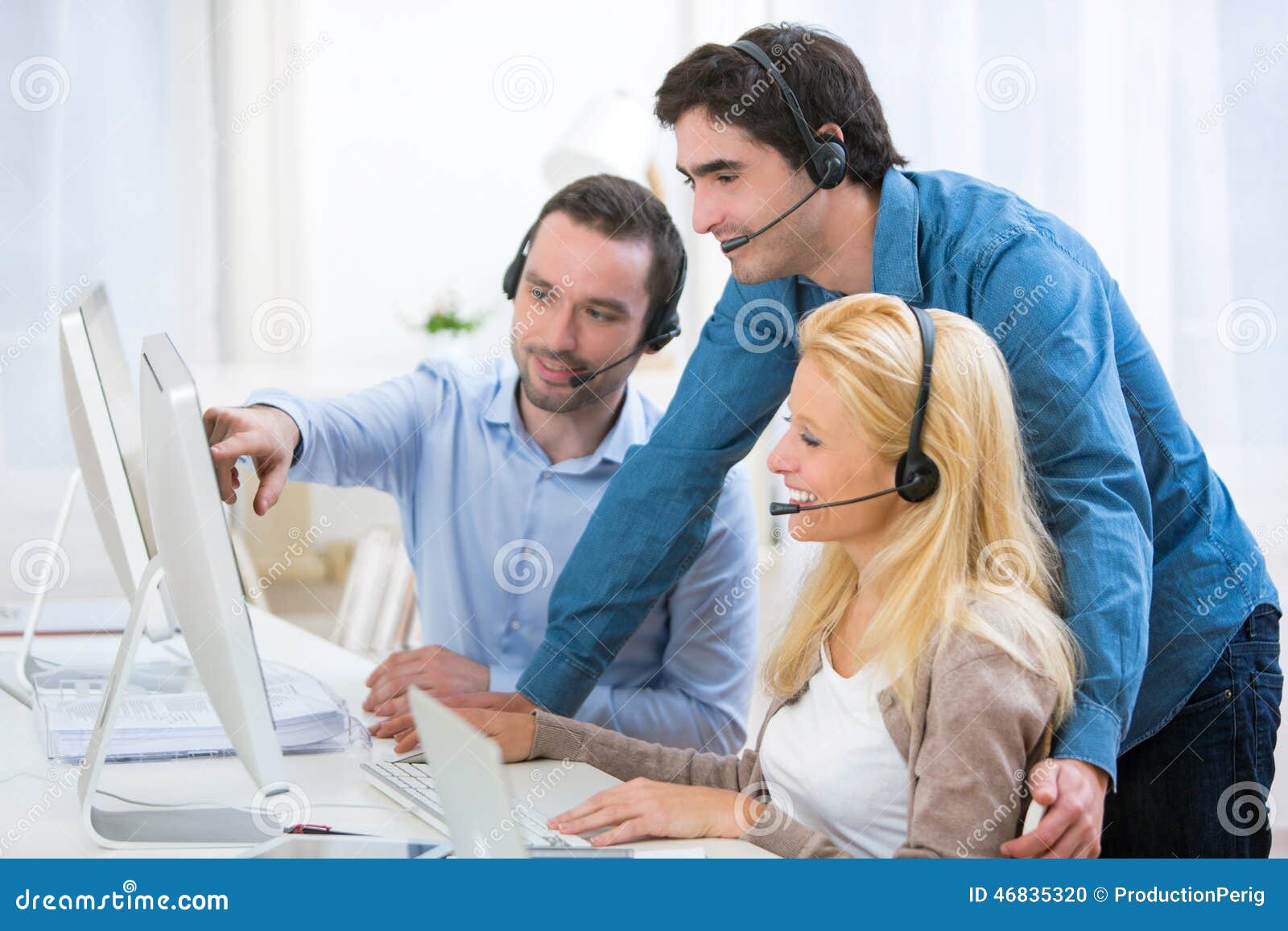 Group of Young Active People Working Together Stock Photo - Image of ...