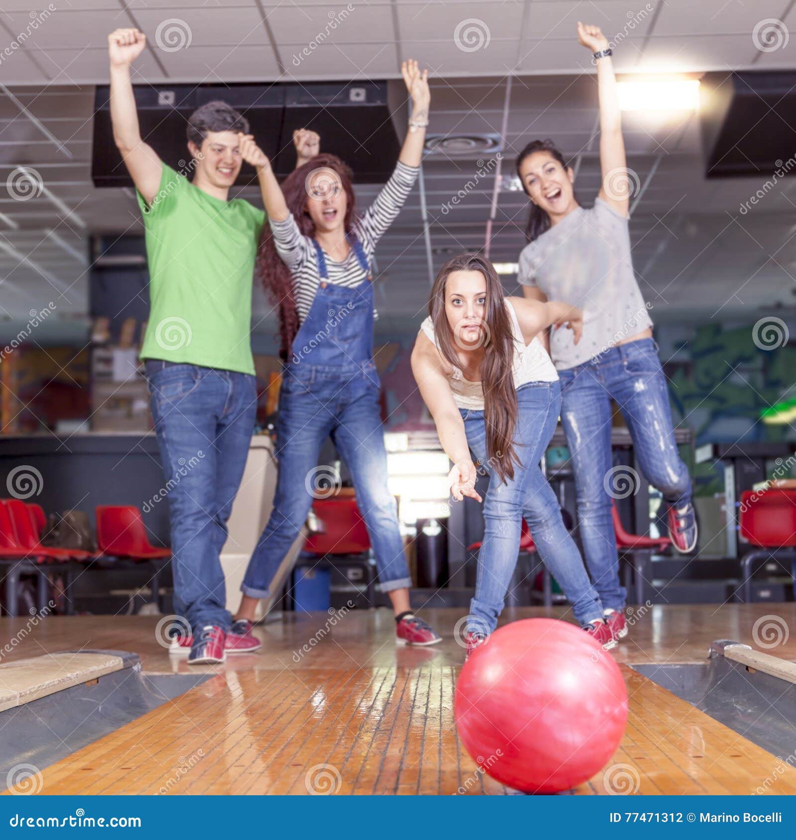Group of Young Adults Having Fun Playing Stock Photo - Image of ...