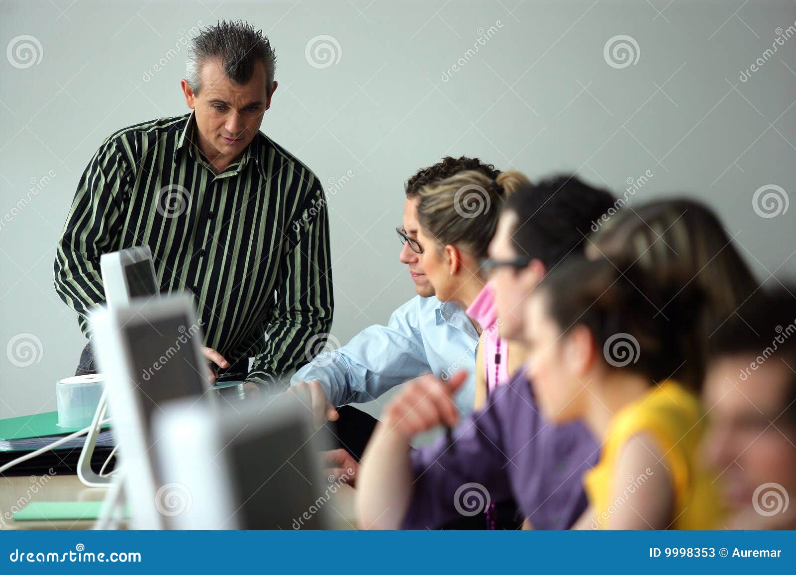 Group of Young Adults in a Training Course Stock Image - Image of ...