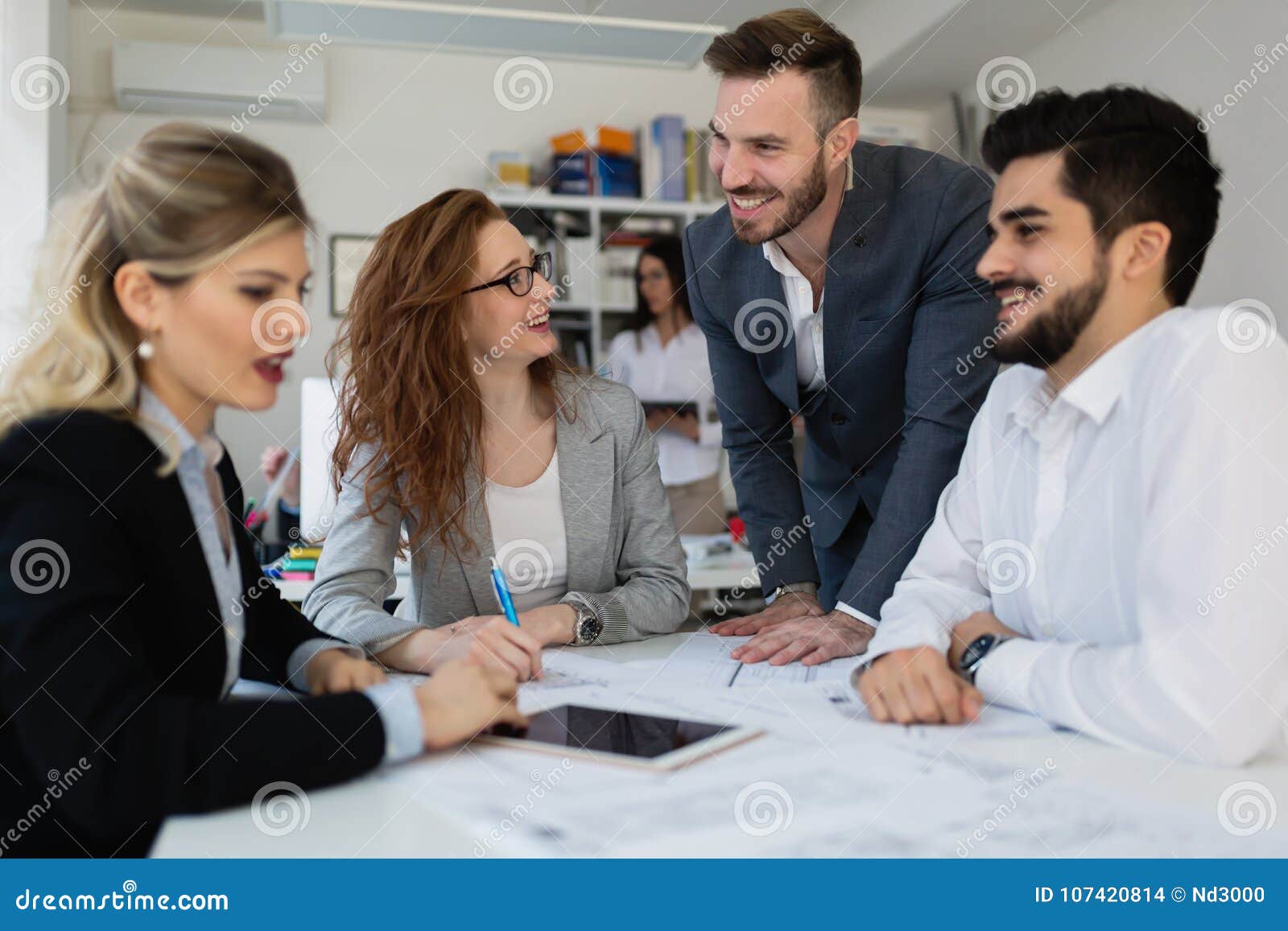 Group of Architects Working Together on Project Stock Photo - Image of ...