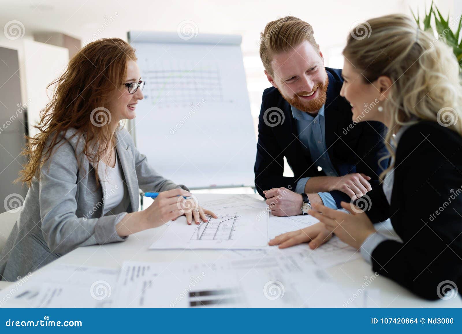 Group of Architects Working Together on Project Stock Photo - Image of ...