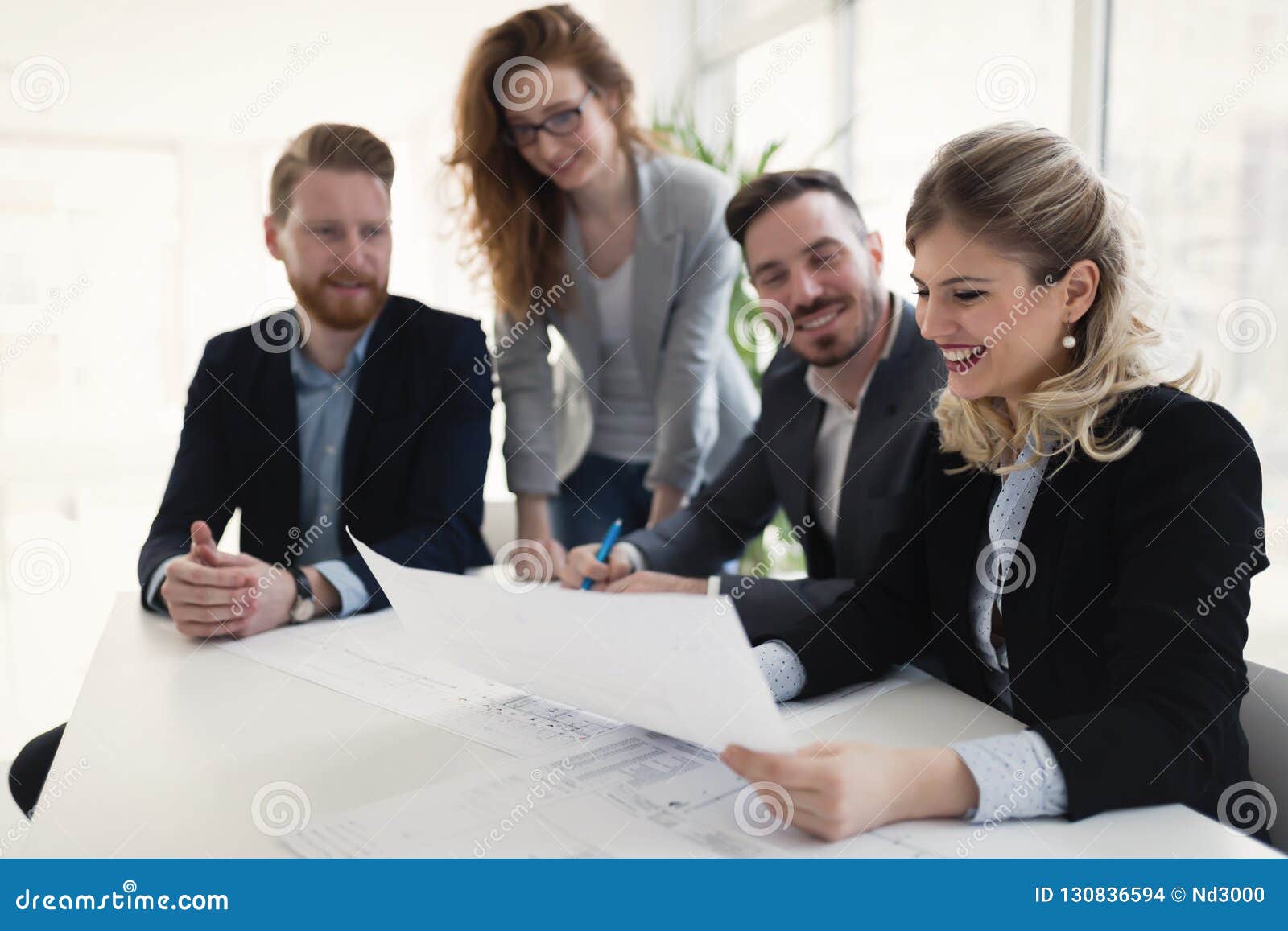 Group of Architects Working Together on Project Stock Photo - Image of ...