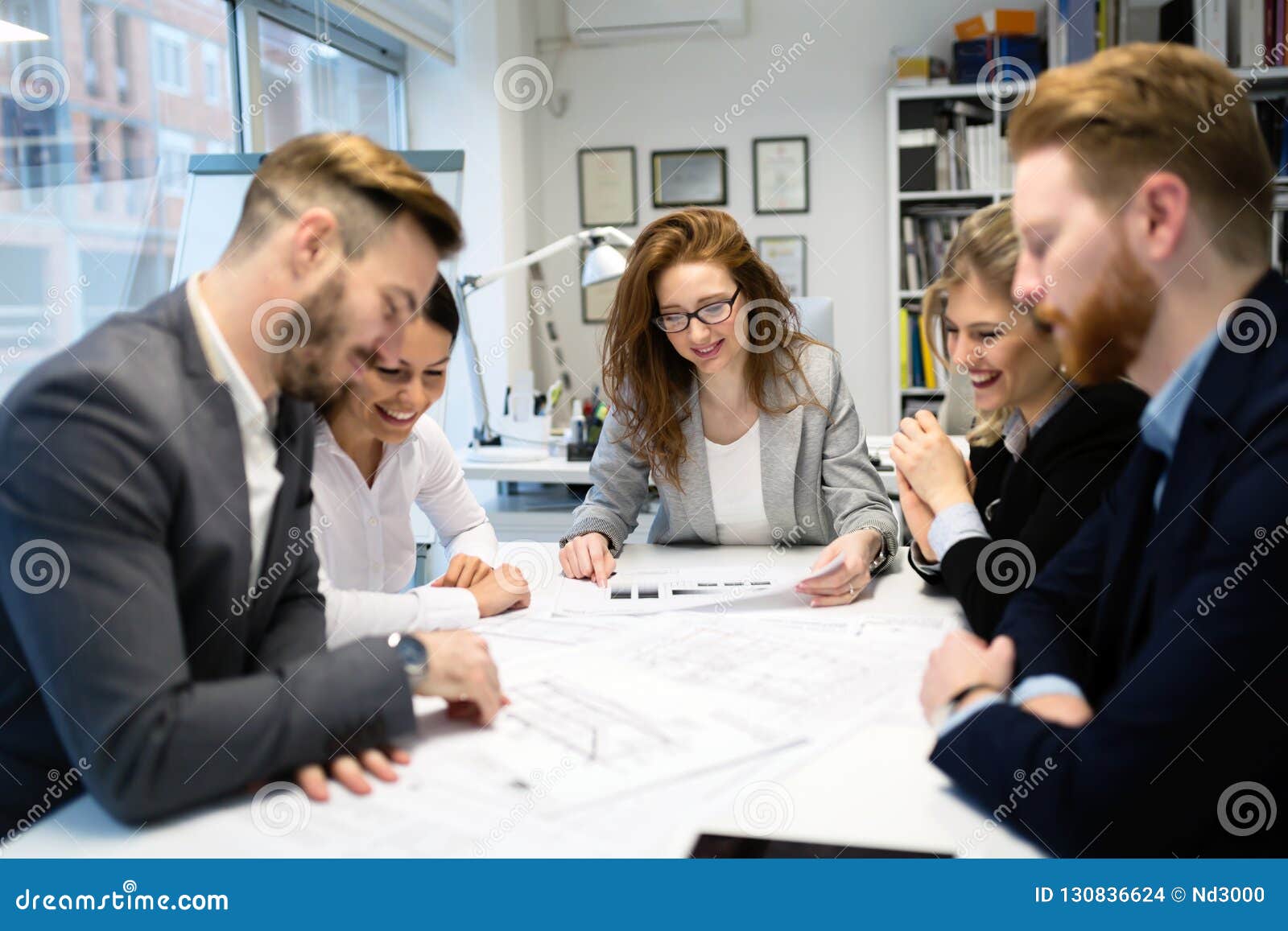 Group of Architects Working Together on Project Stock Photo - Image of ...