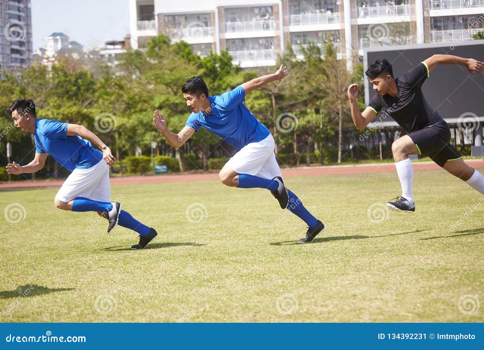 Group of Young Asian Athletes Training Stock Image - Image of hong ...