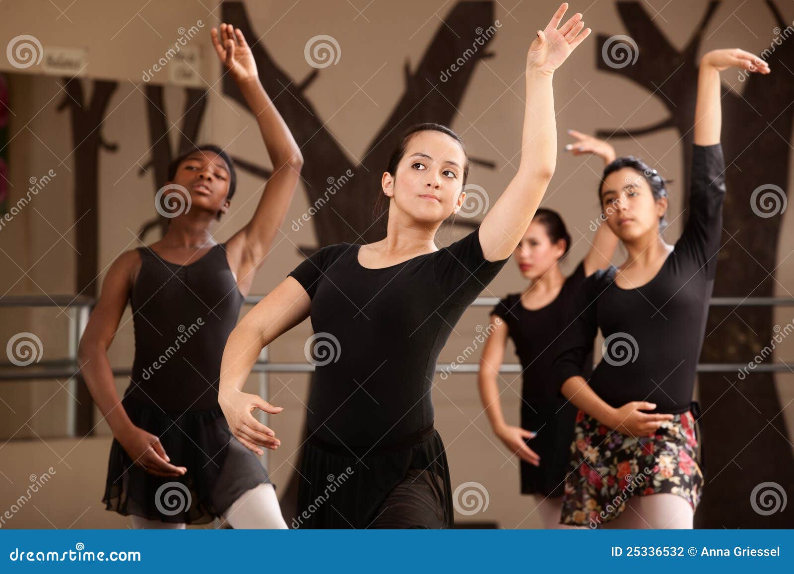 Group of Young Ballerinas stock photo. Image of ballerina - 25336532