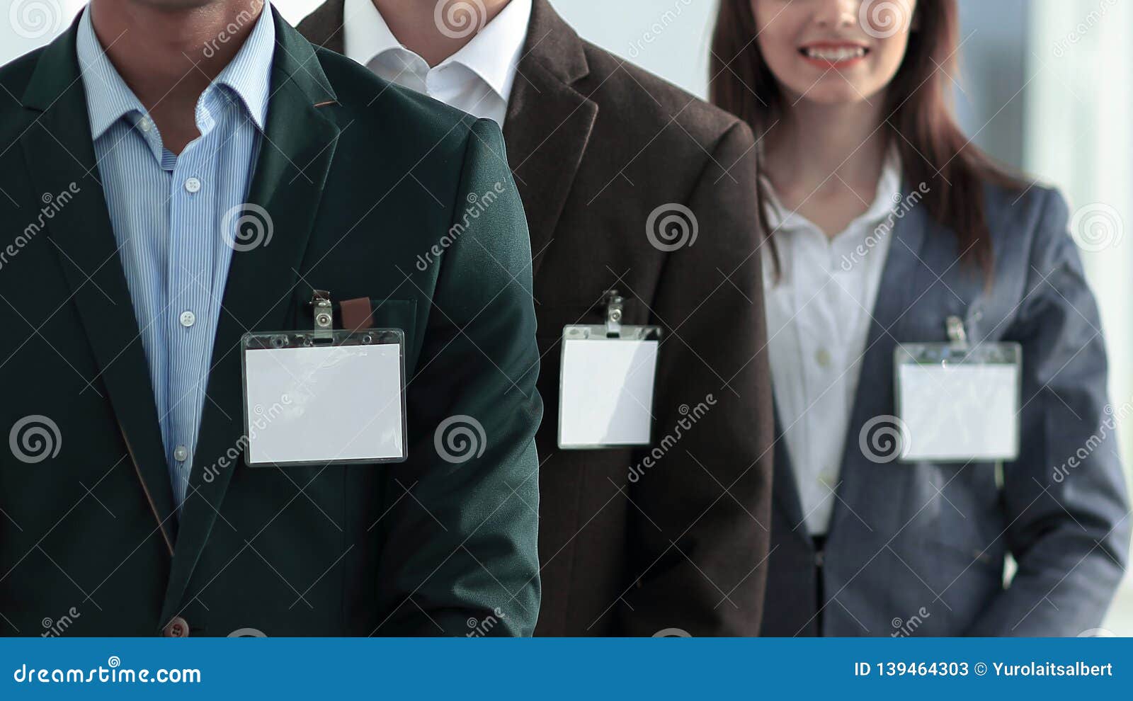 Group of Young Business People with Blank Badges. Stock Image - Image ... Group of Young Business People with Blank Badges. Stock Image - Image ...