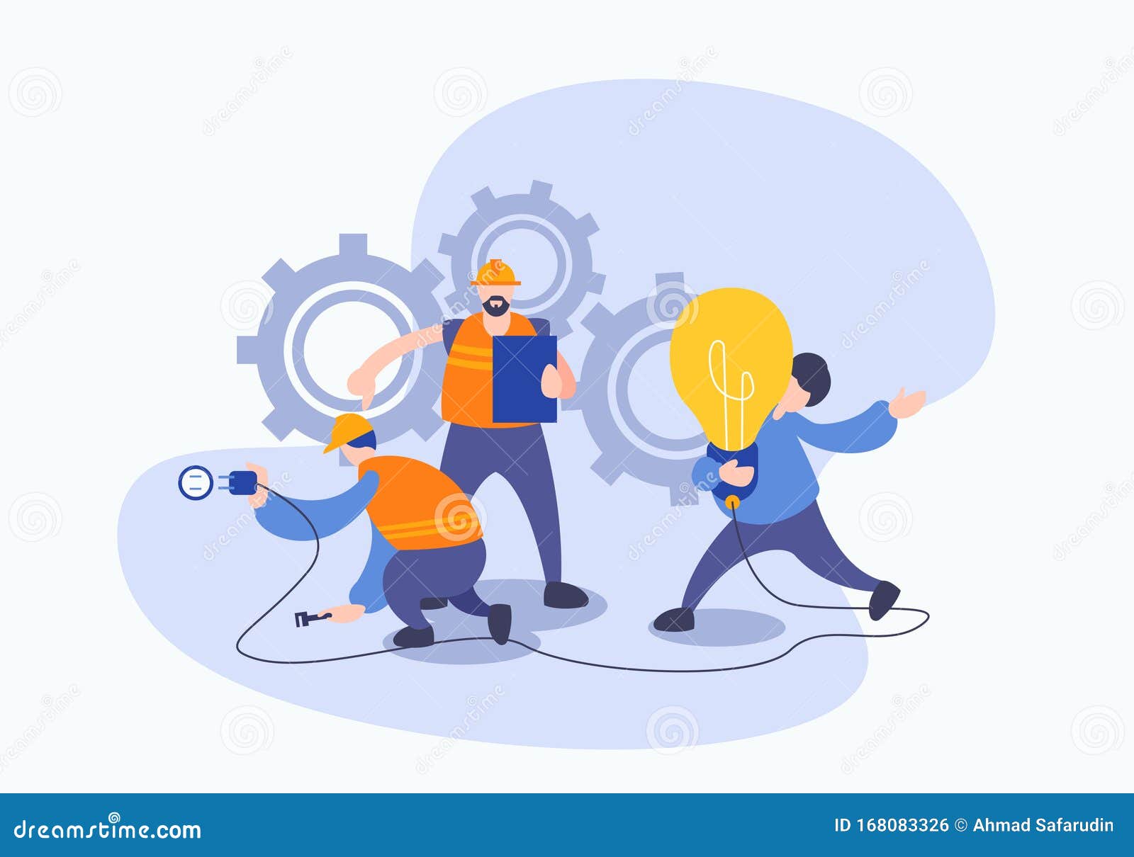 Group of Young Business People Collaborating, Solving Problems ...