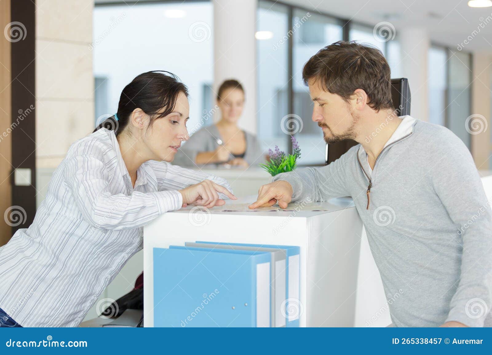 Group Young Business People Communicating at Office Stock Image - Image ...