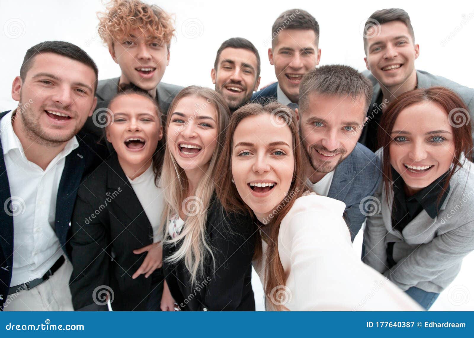 Group of Young Business People Looking at the Camera Stock Image ...