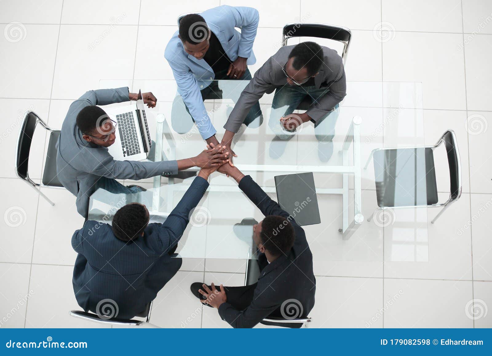 Group of Young Business People Showing Their Unity. Stock Photo - Image ...