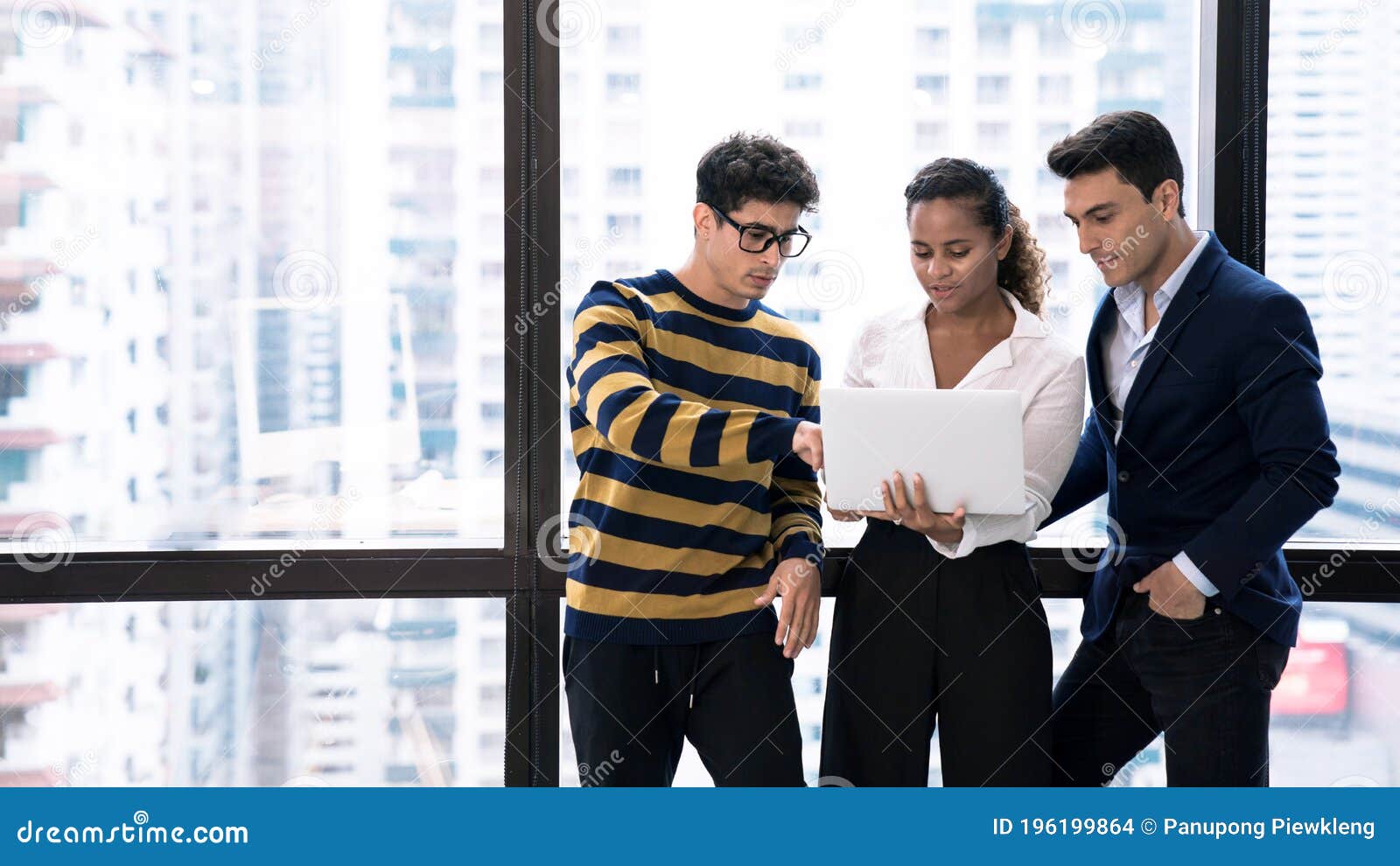 Group of Business People Working Together, Communication and ...